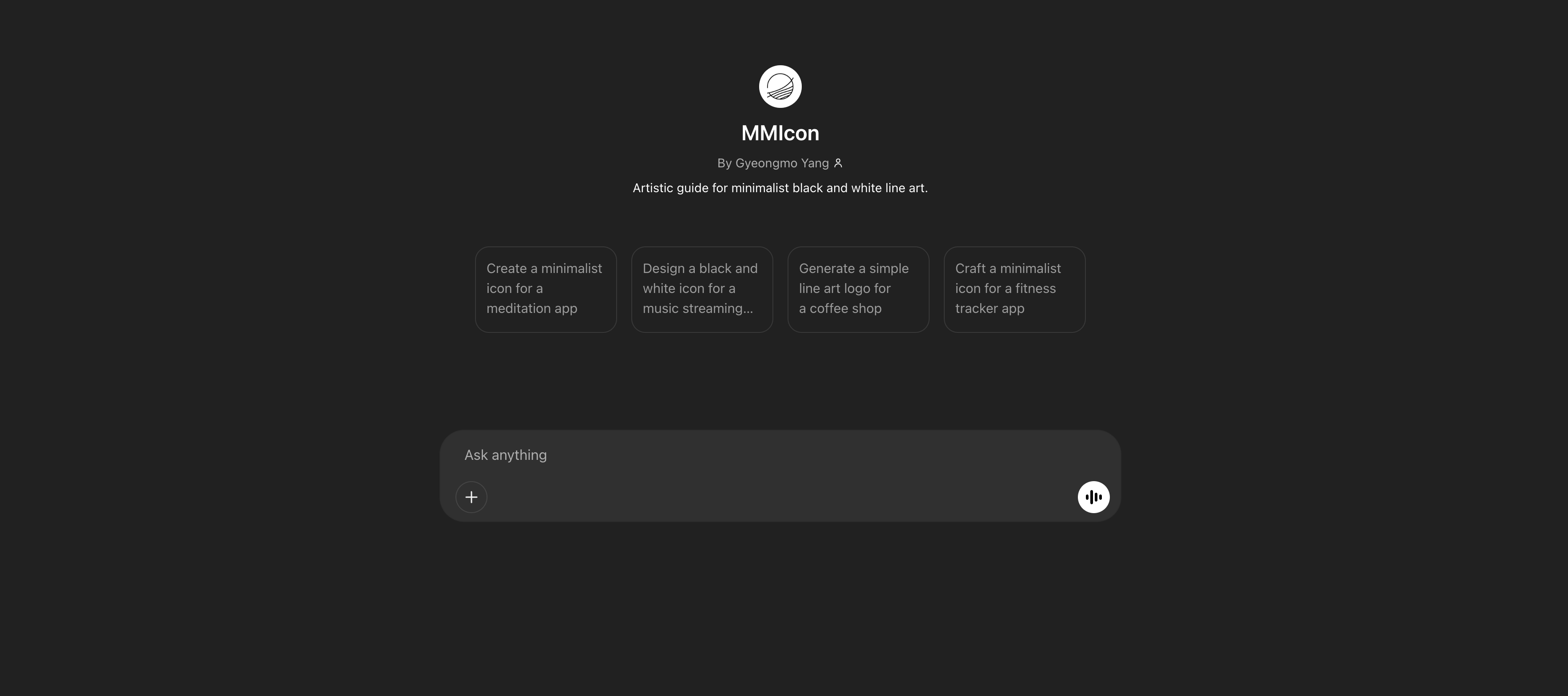 MMIcon - Minimalist art guidance - TAAFT