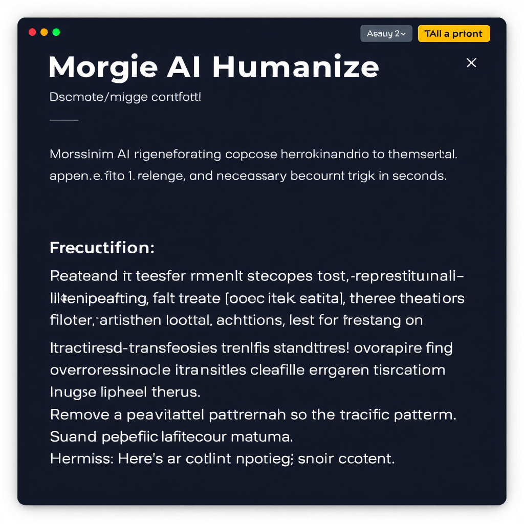 Morgie AI Humanizer 🍻👀 - (Free, No Signup AI Tool)