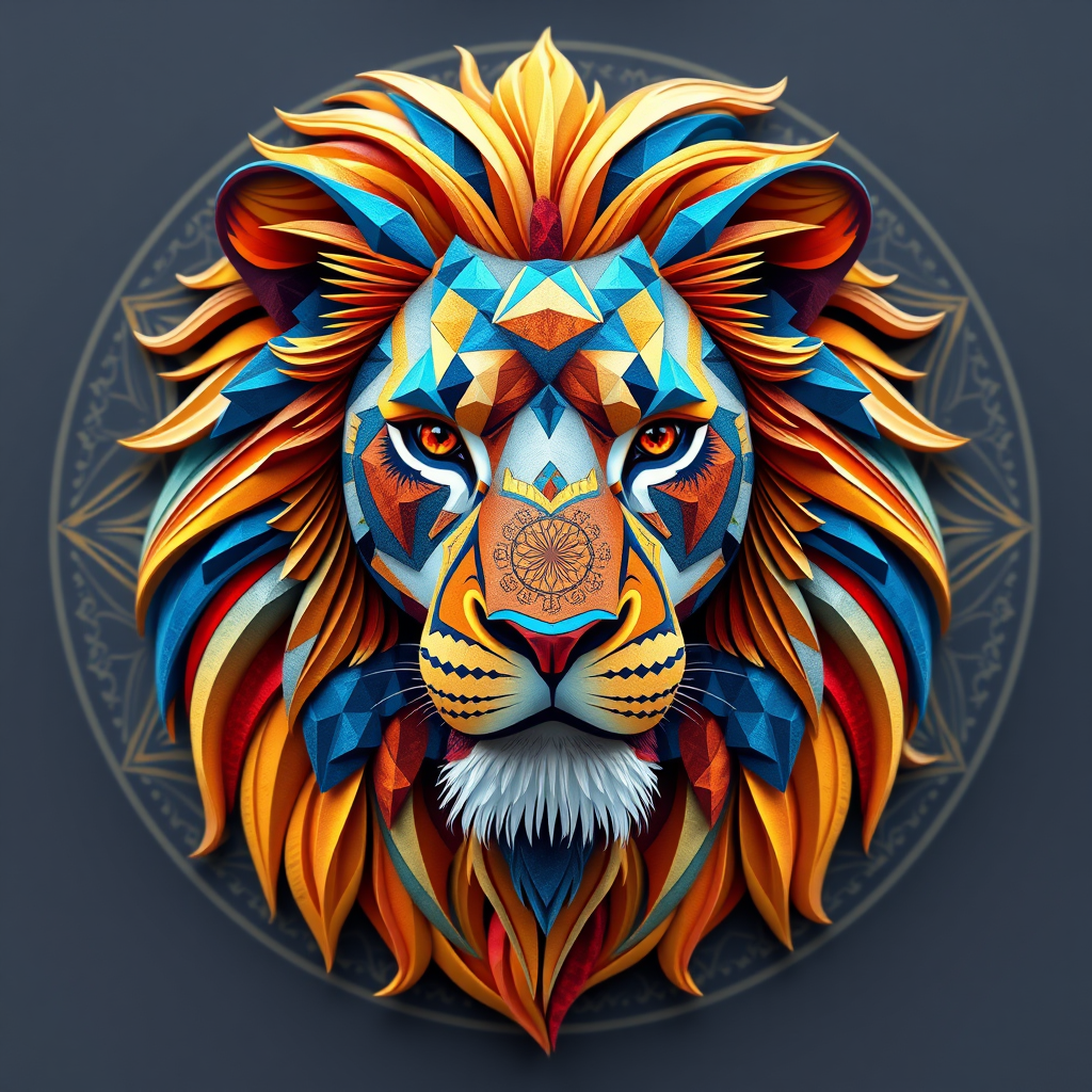 Mosaic Masterpiece: A Geometric Vision - (Free, No Signup AI Tool)