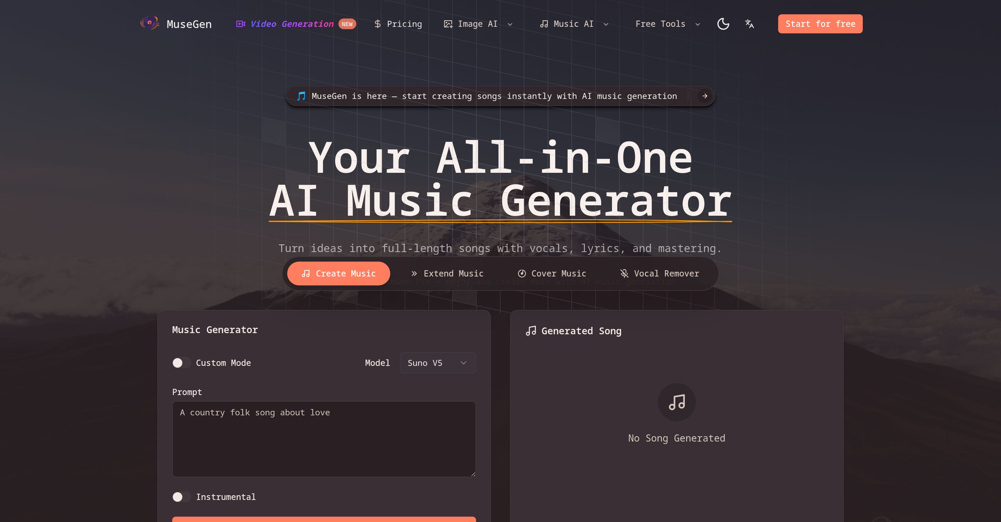 MuseGen - AI Tool For Music