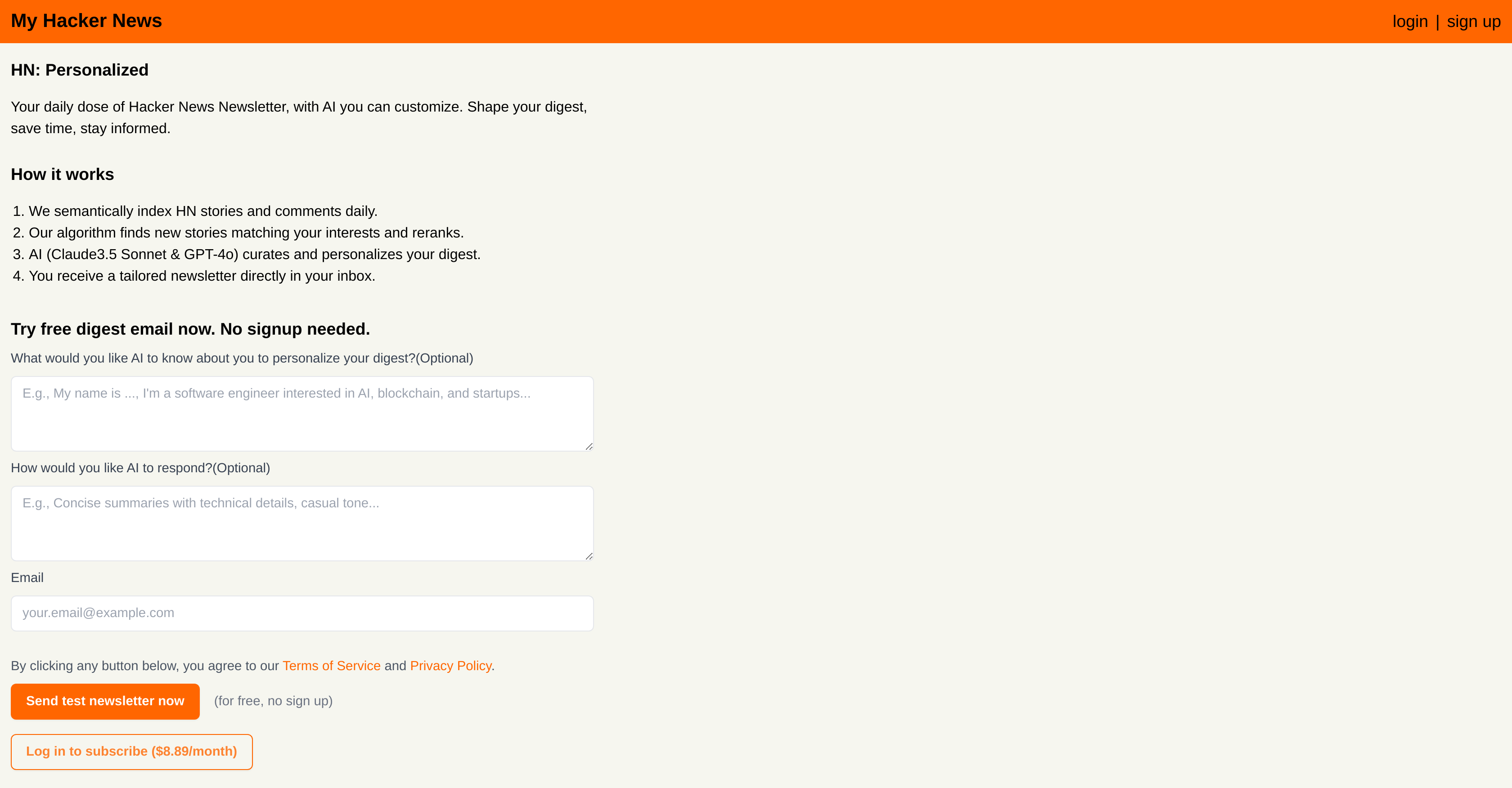My Hacker News And 4 Other AI Alternatives For HackerNews summaries
