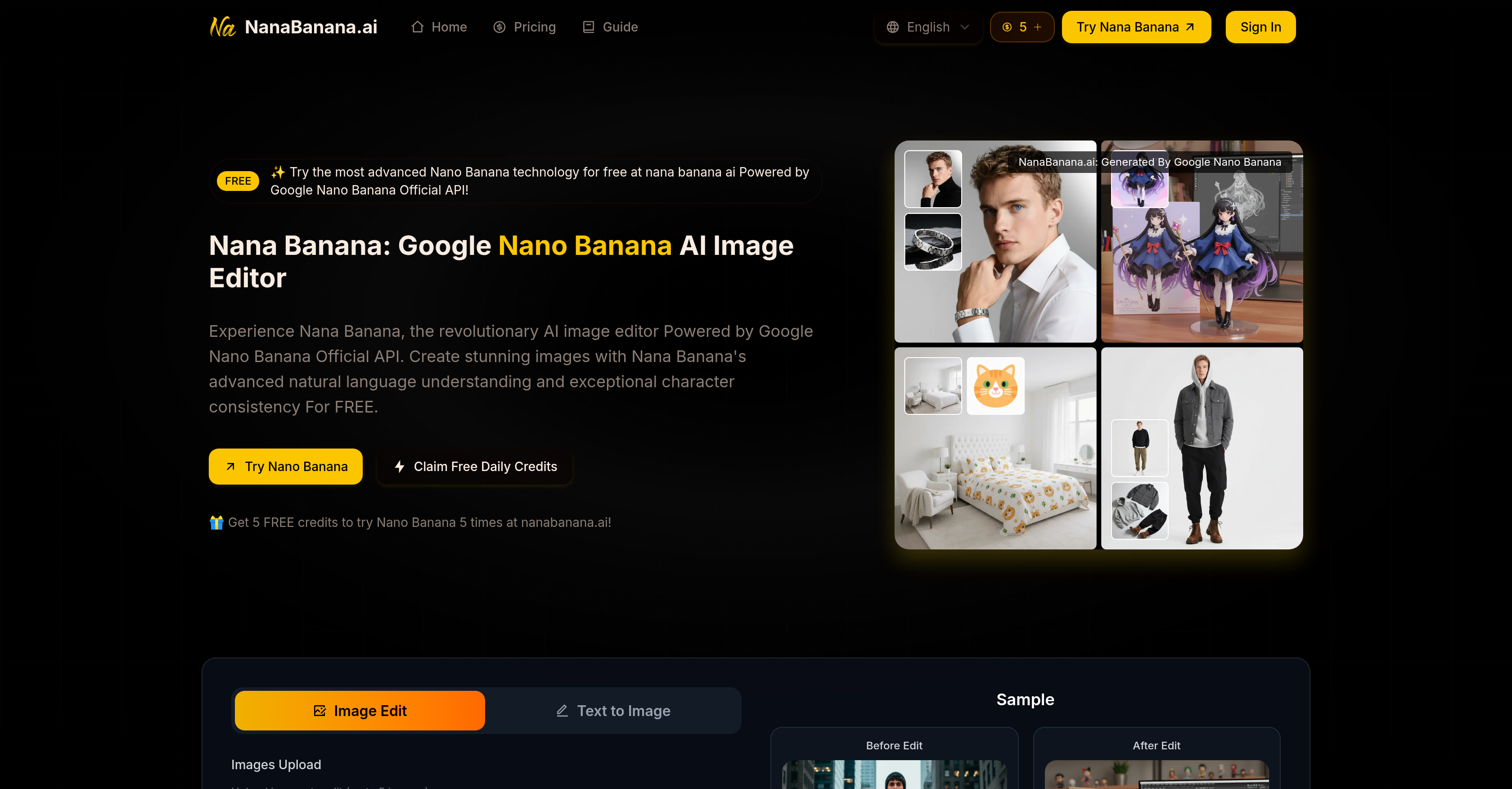 NanaBanana.ai - AI Tool For Image editing