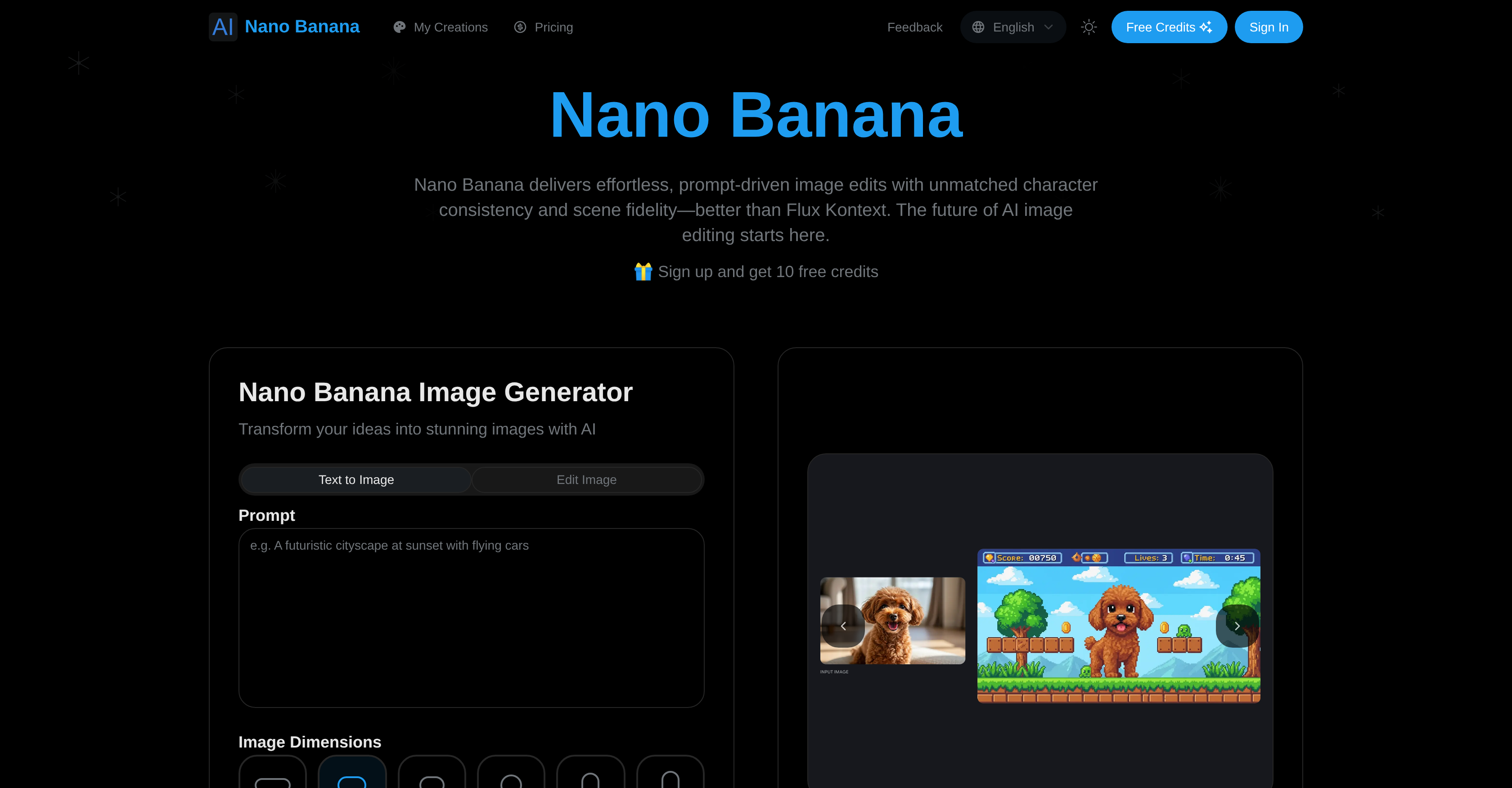 Nano Banana.io - AI Tool For Image editing
