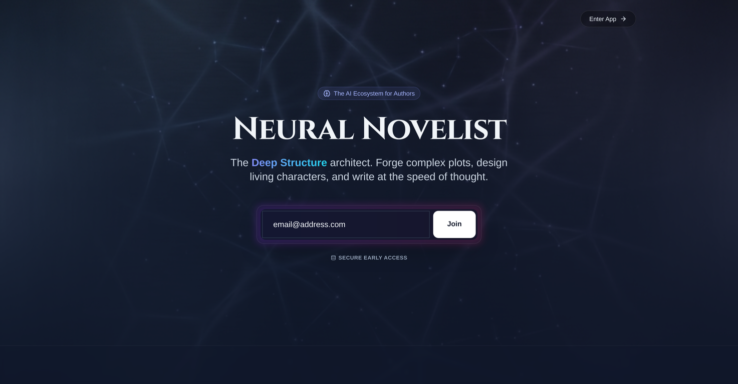 Neural Novelist - AI Tool For Novels