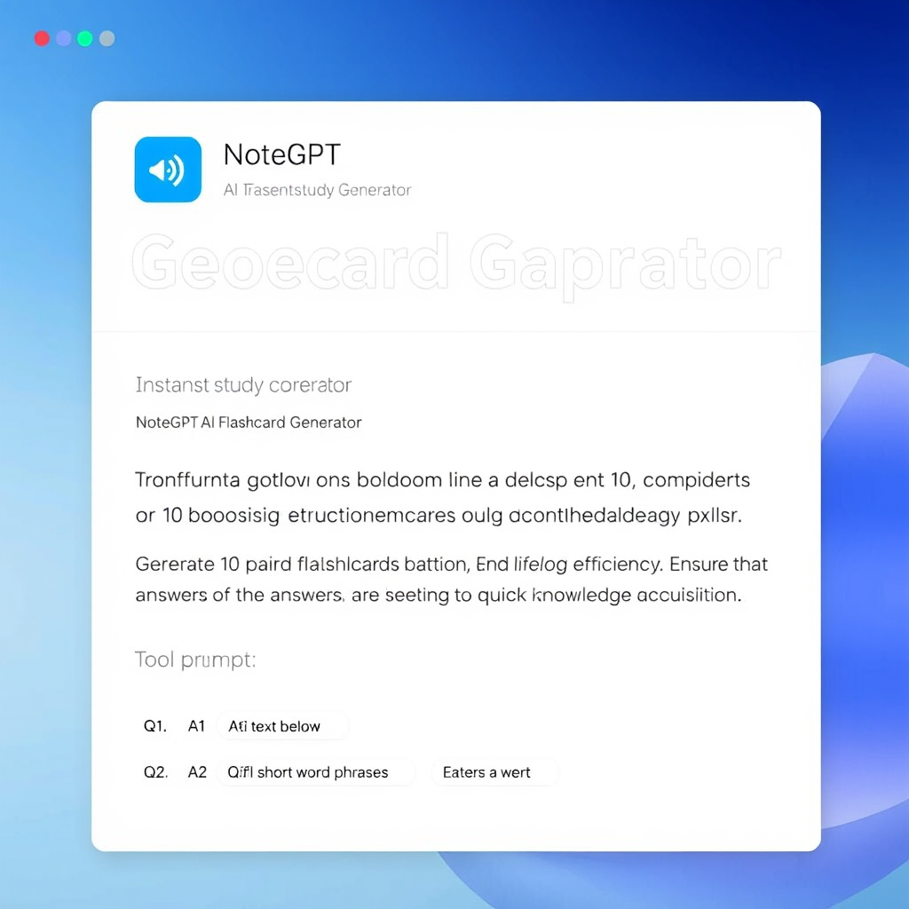 NoteGPT AI Flashcard Generator - AI Tool by @notegpt NoteGPT AI Flashcard Generator - AI Tool by @notegpt