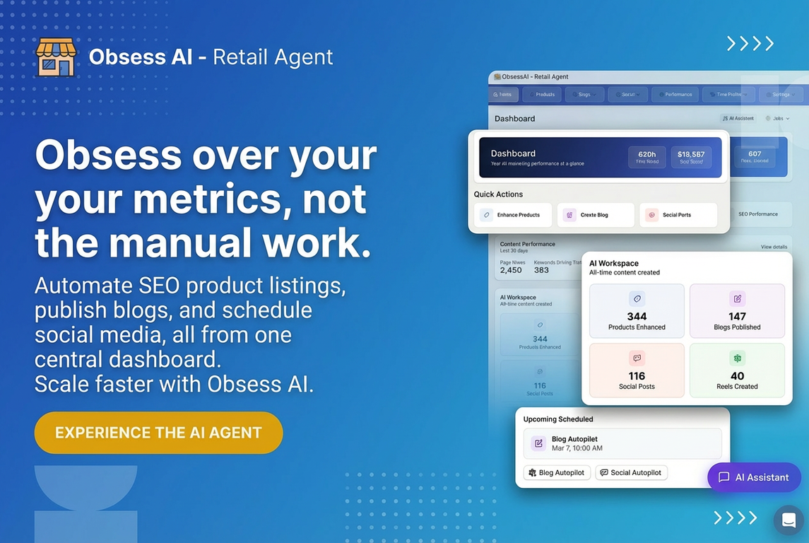 Obsess AI - AI Tool For E-commerce content