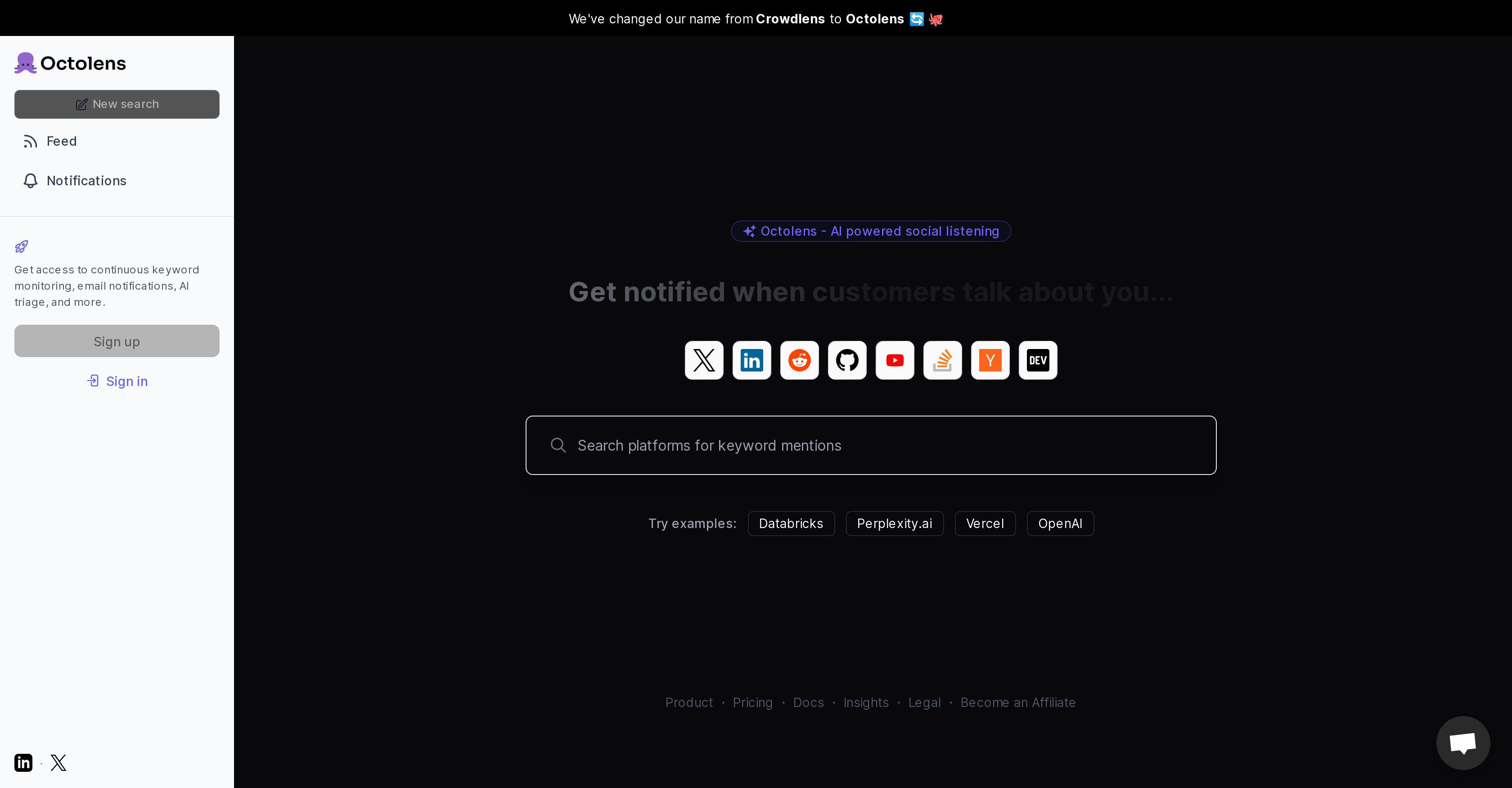 Octolens - AI Tool For Social media