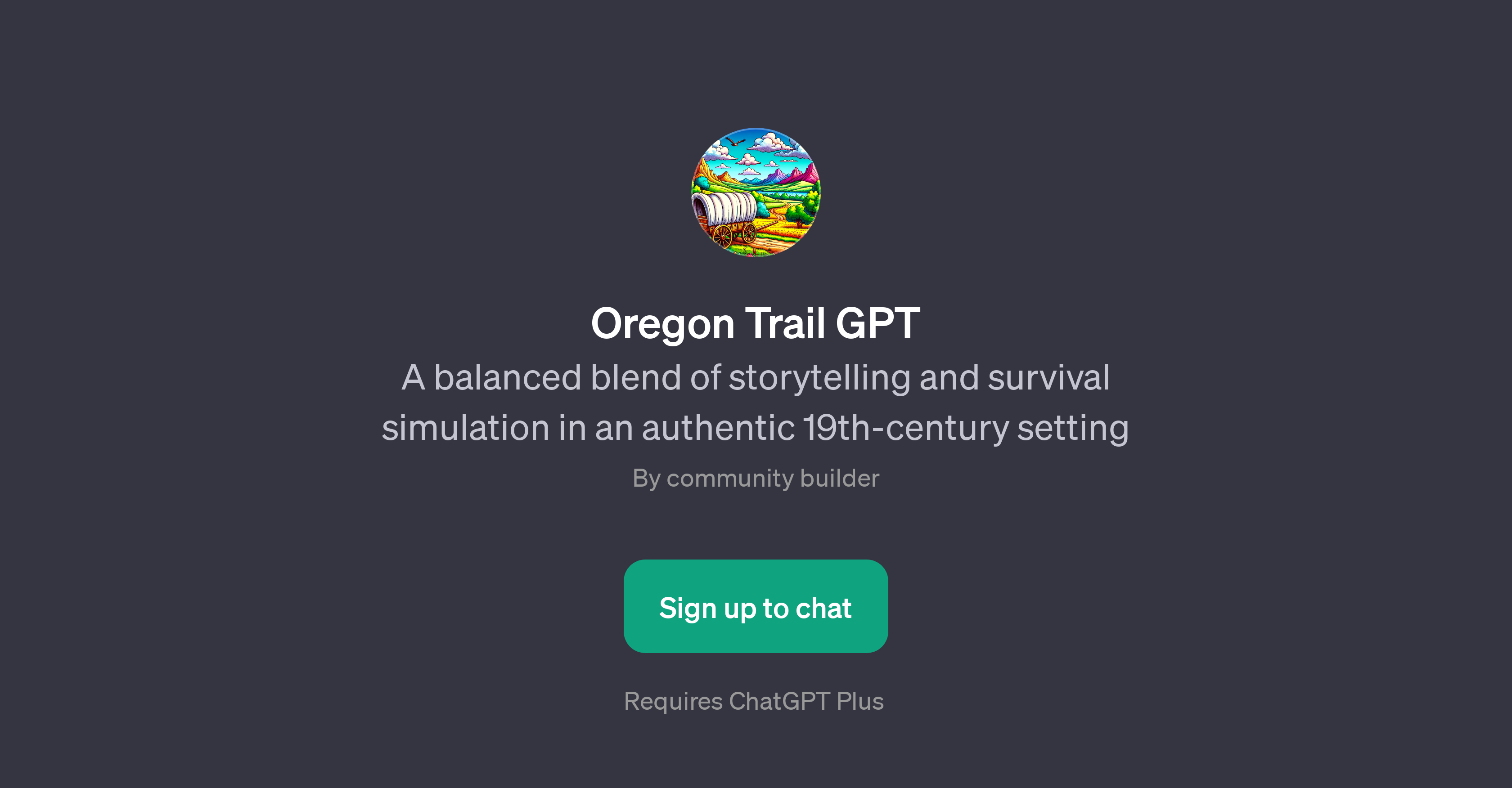 Oregon Trail GPT - Historical simulation game - TAAFT