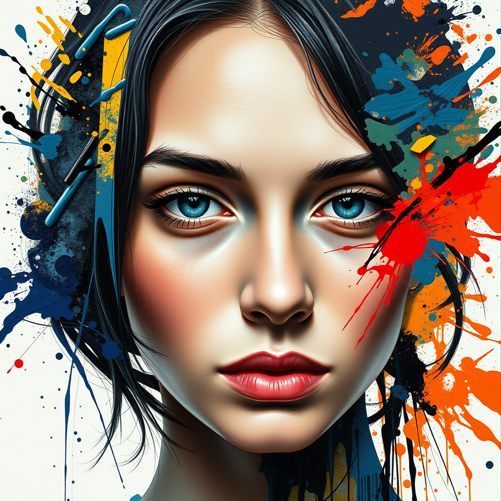 Paint Splash/Portrait Art AI - AI Tool by @wilsonabella