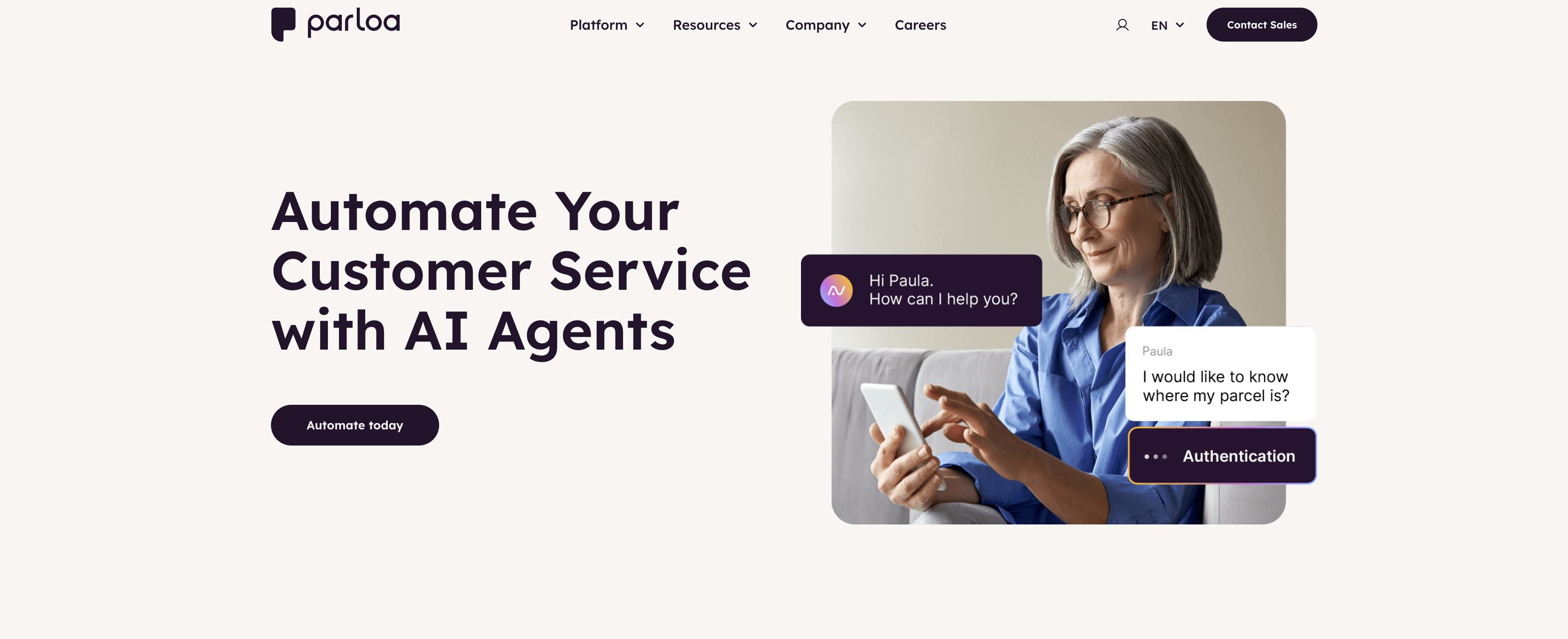 Parloa - AI Tool For Call center automation