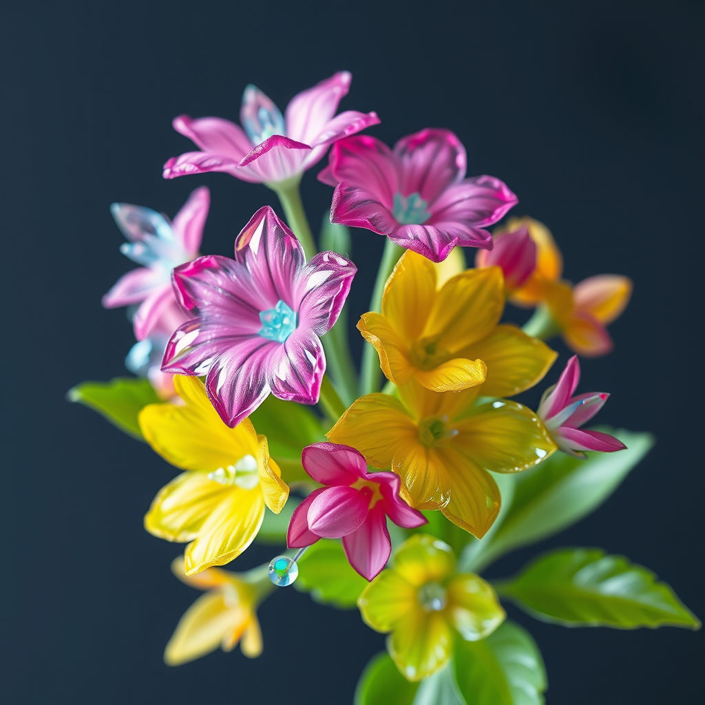 Perfect Crystal Flowers Generator - (Free, No Signup AI Tool)