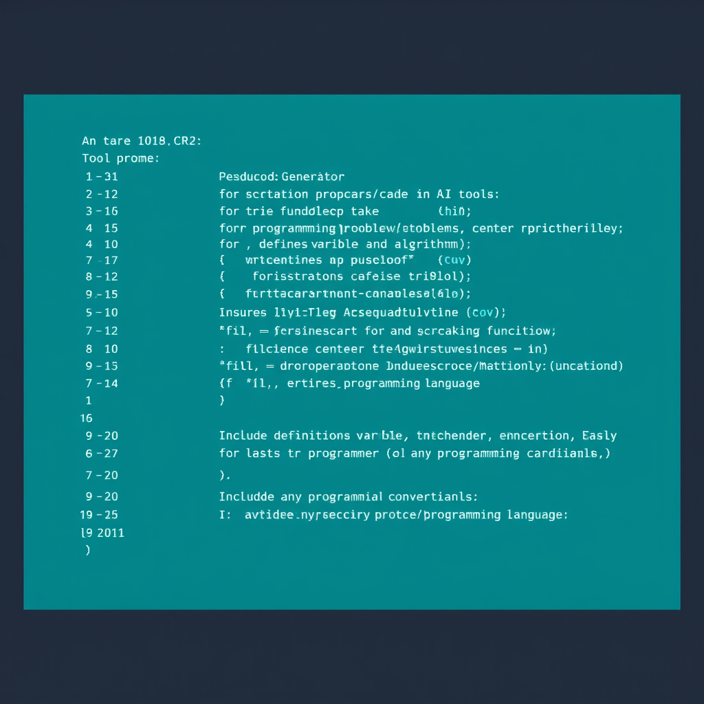 Pesudocode Generator - (Free, No Signup AI Tool)