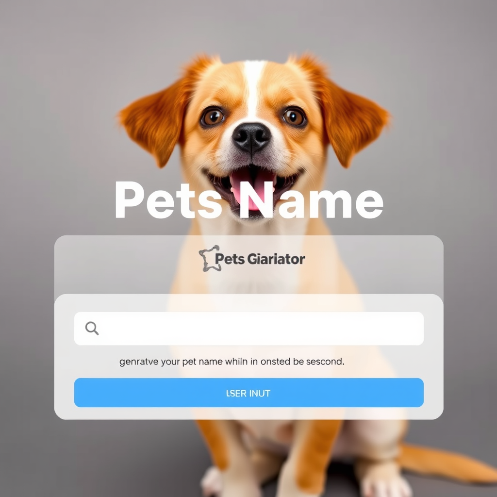 Pets Name Generator - (Free, No Signup AI Tool)