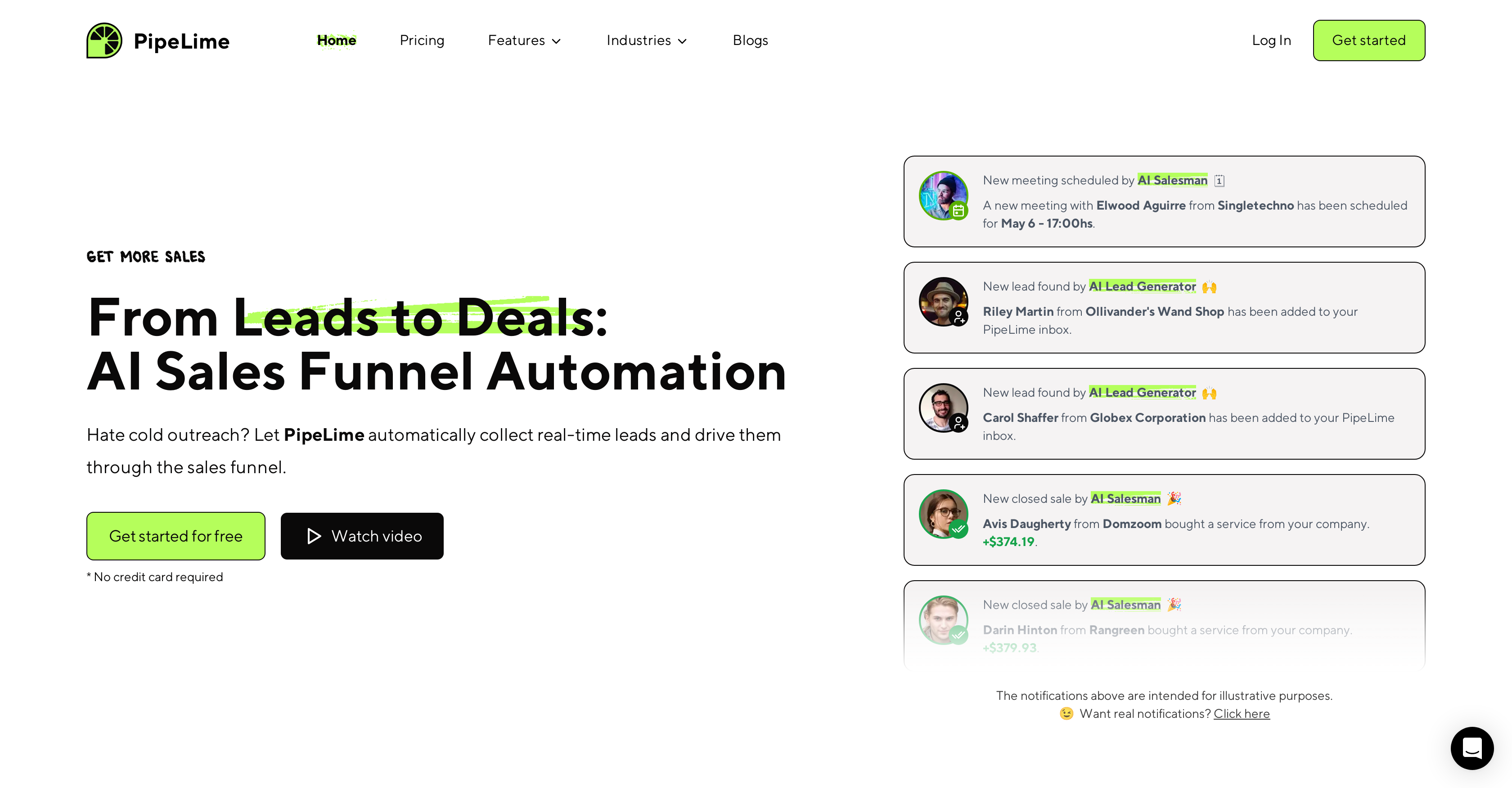 PipeLime - AI Tool For Sales