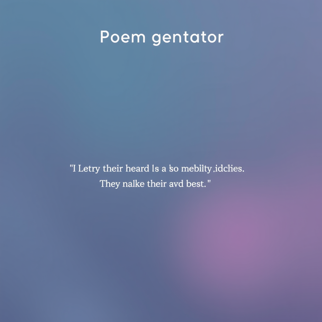 Poem generator - (Free, No Signup AI Tool)