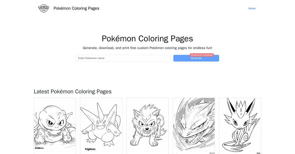 Pokemon Coloring Pages - Pokemon coloring pages - TAAFT