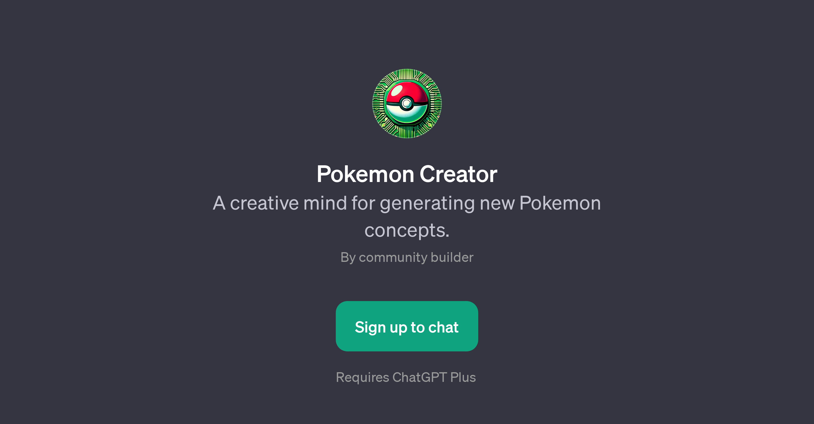 Pokemon Creator - Pokemon creation - TAAFT