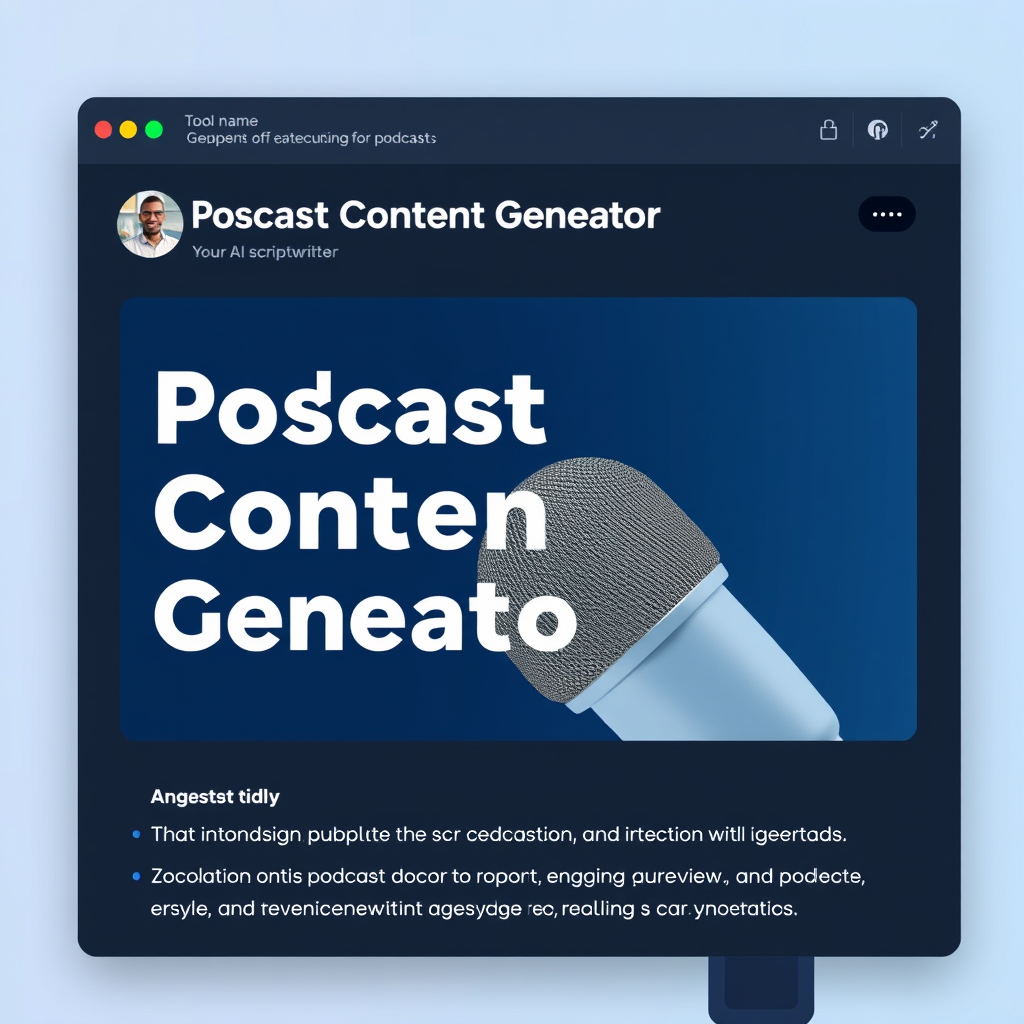 Poscast Content Generator - (Free, No Signup AI Tool)