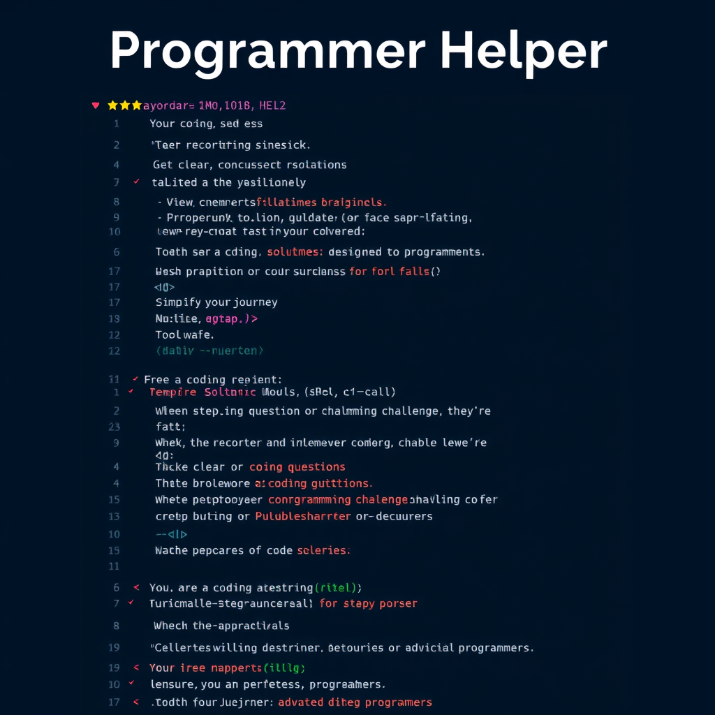 programmer helper - (Free, No Signup AI Tool)