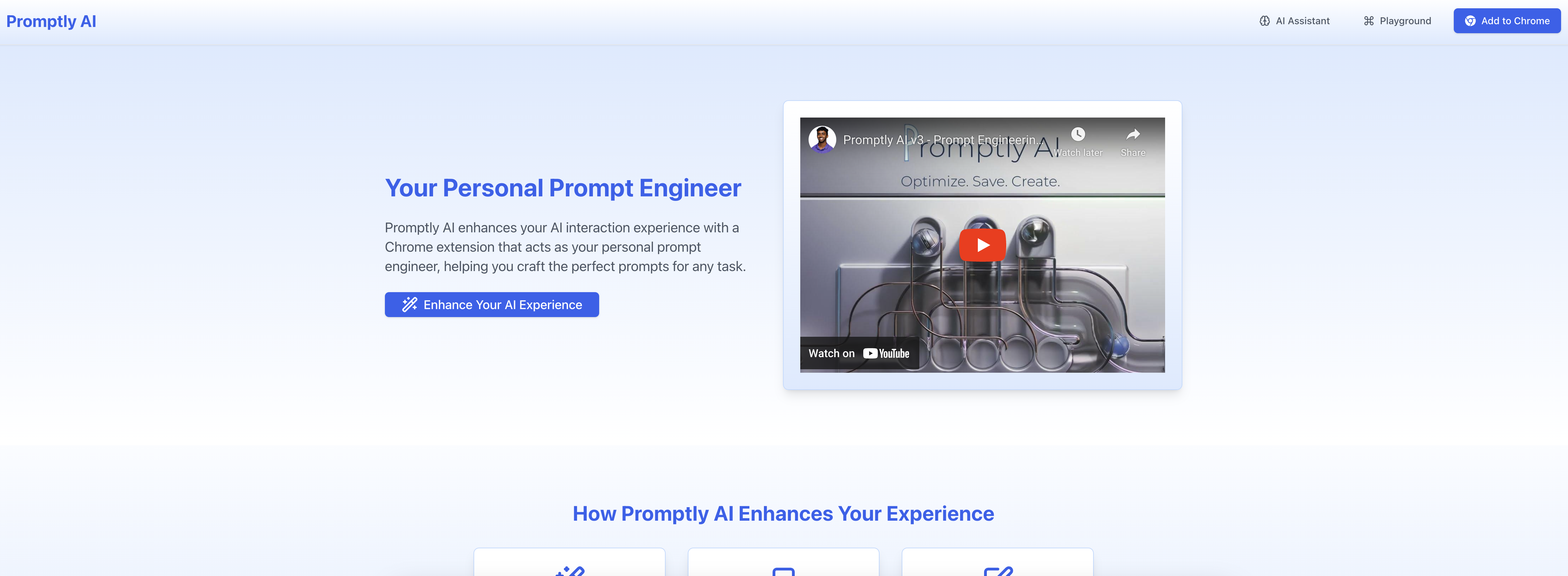 Promptly AI - AI Tool For Prompt optimization