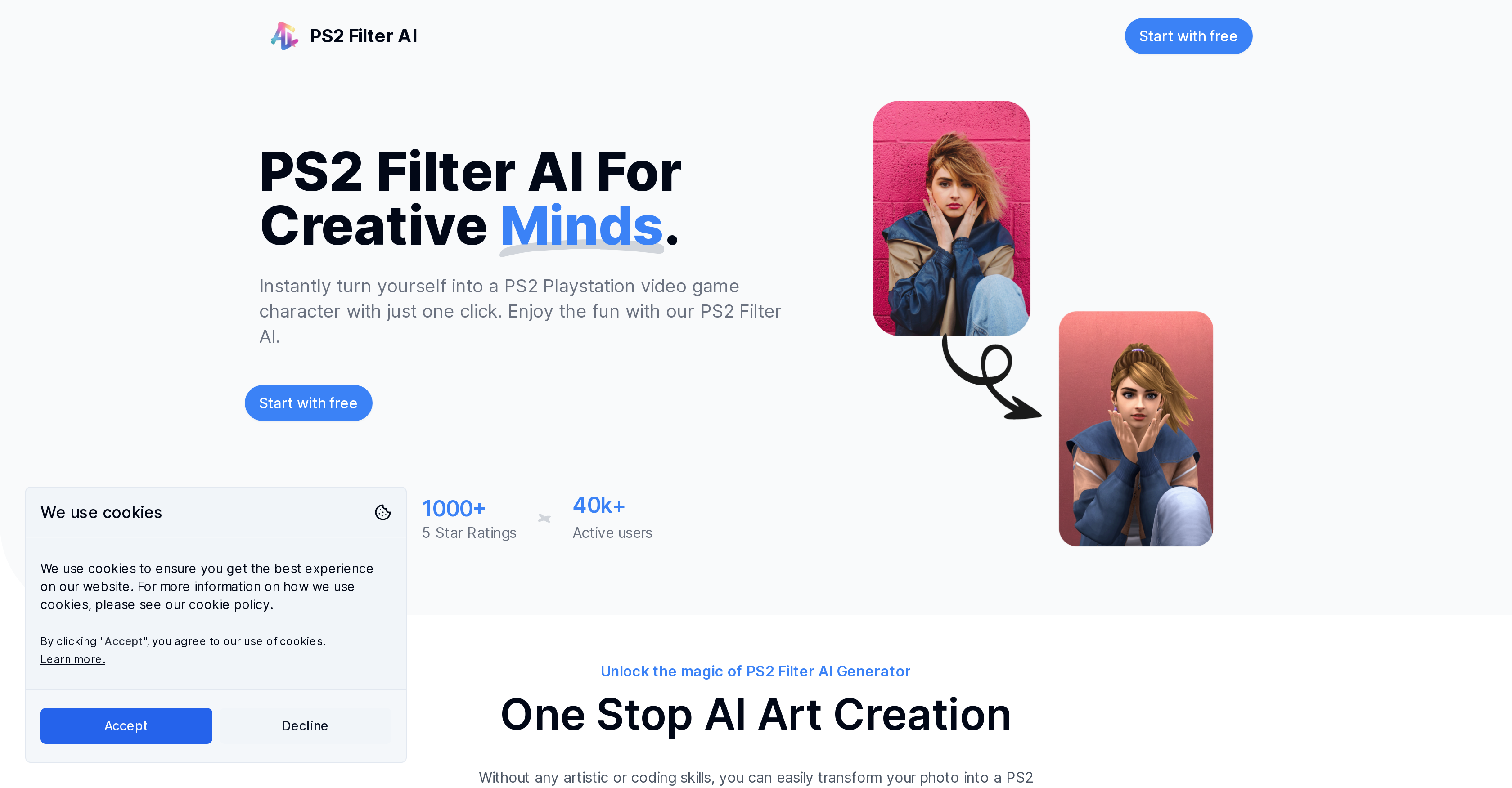 PS2 Filter AI - PS2 style images - TAAFT