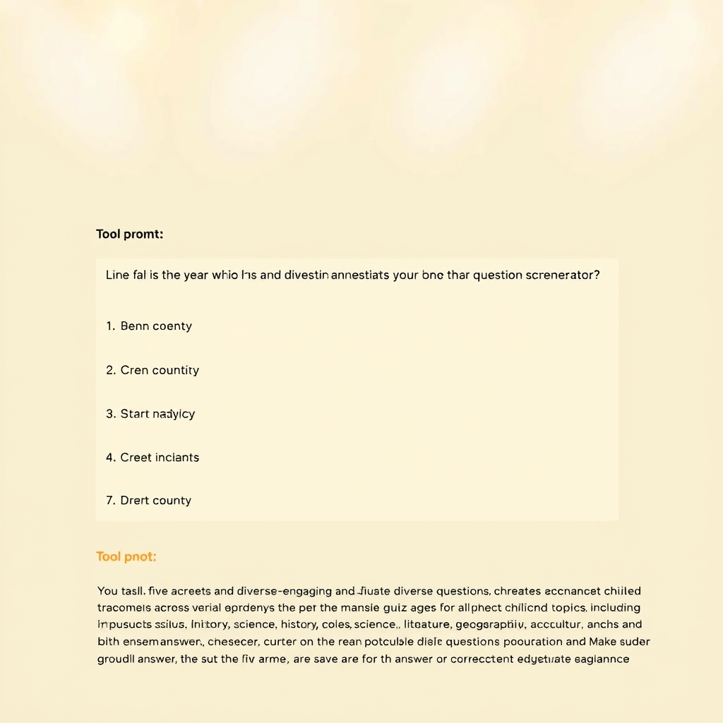 Pub Quiz Question Generator - (Free, No Signup AI Tool)