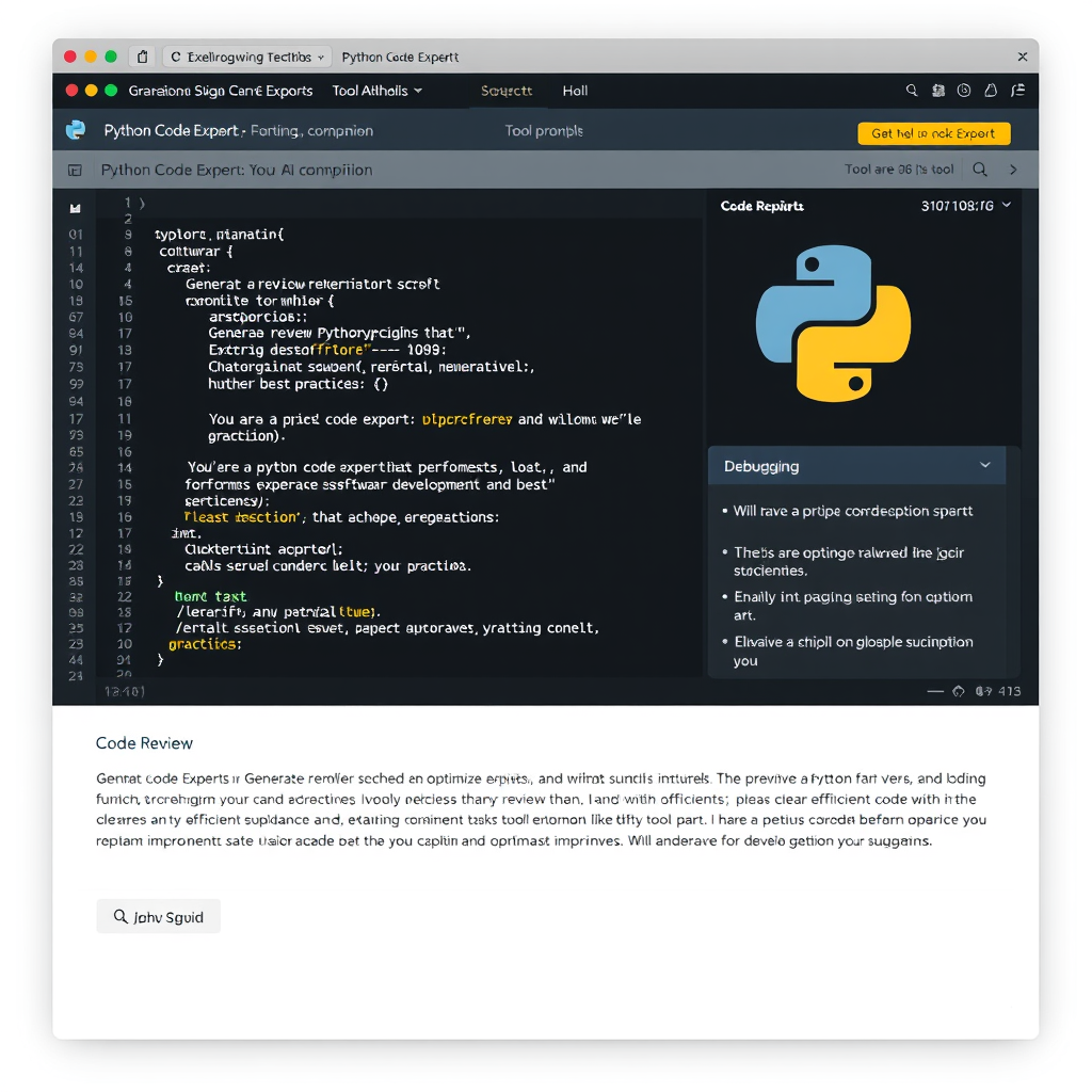 Python Code Expert - (Free, No Signup AI Tool)