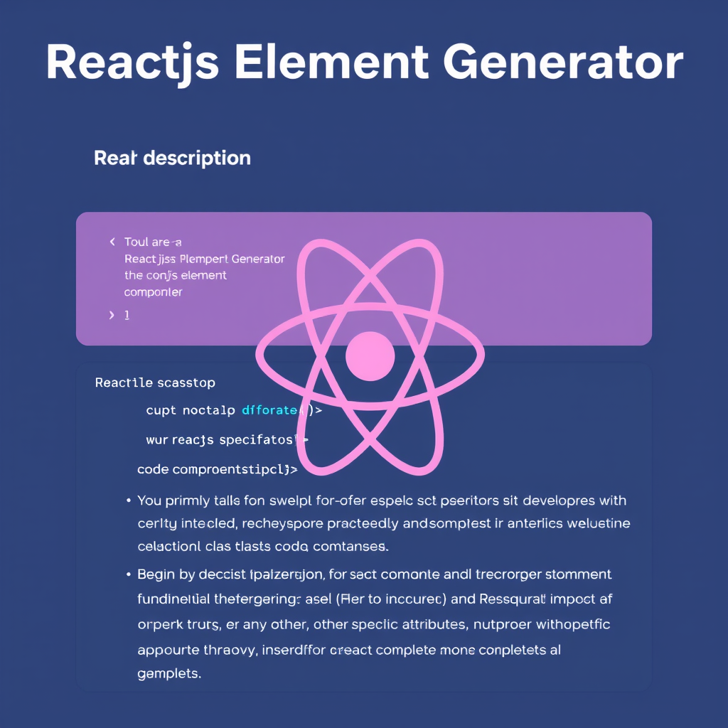 Reactjs Element Generator Free No Signup Ai Tool