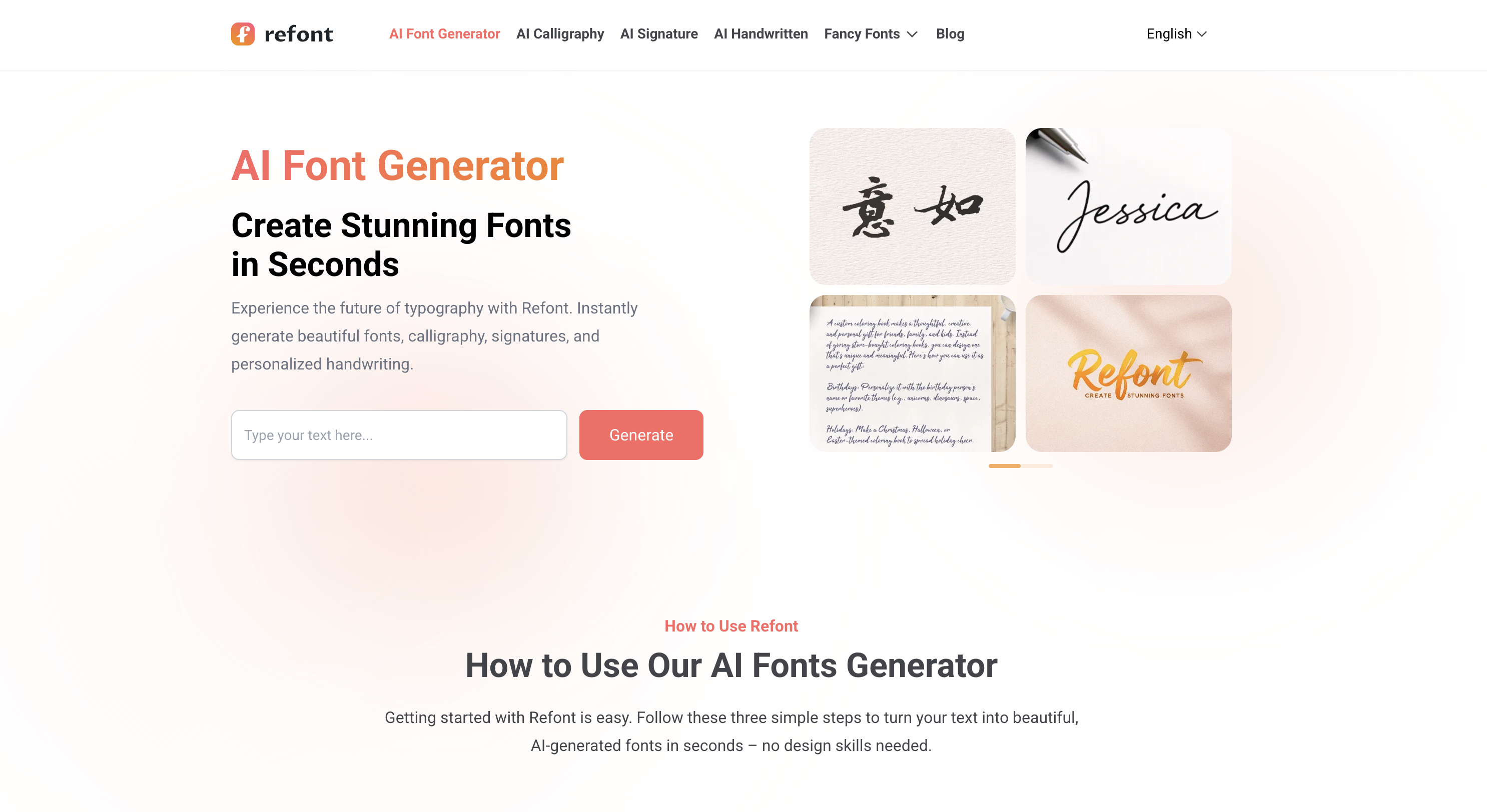 Refont - AI Tool For Fonts