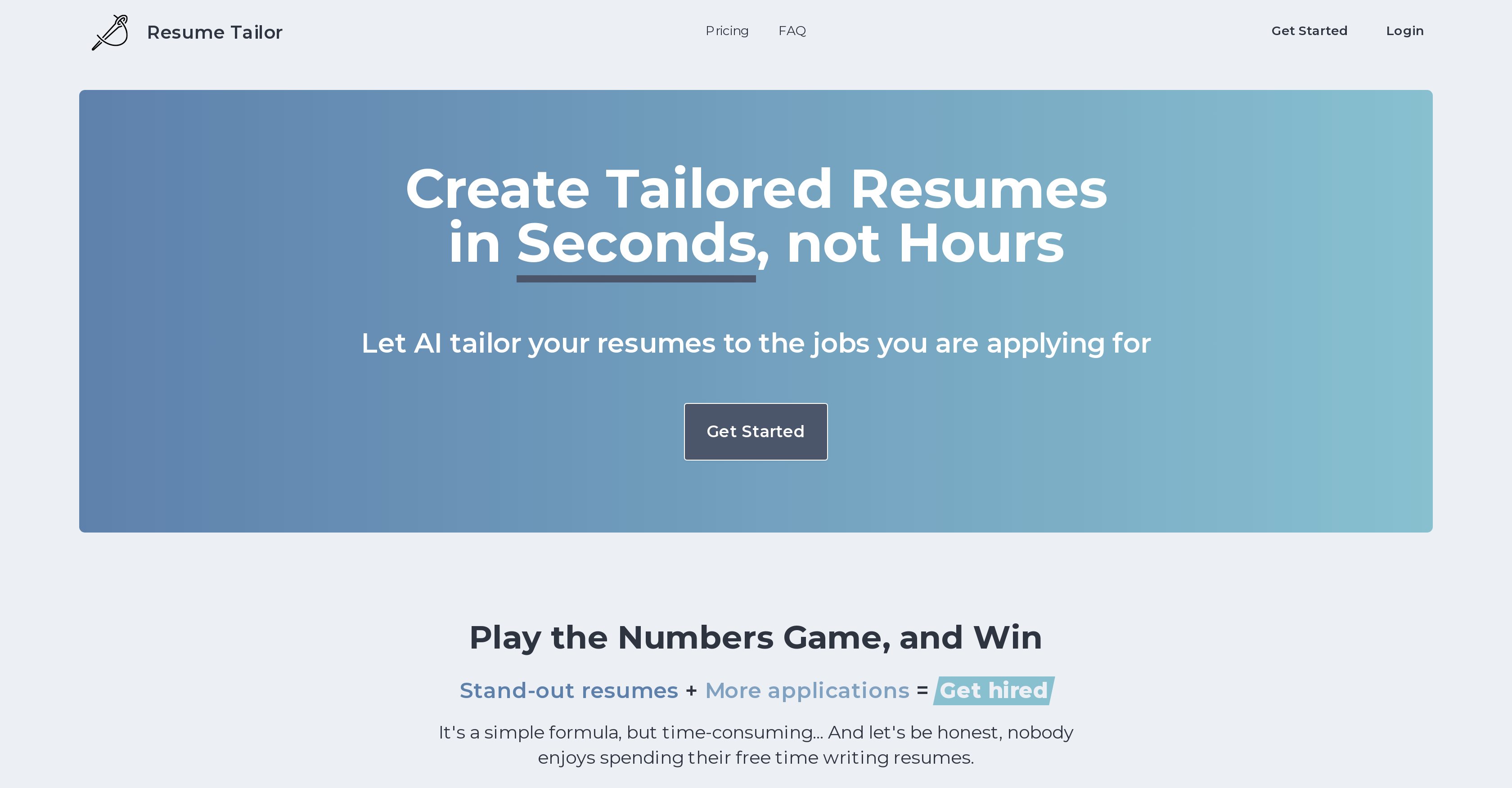 Resume Tailor - AI Tool For Resumes