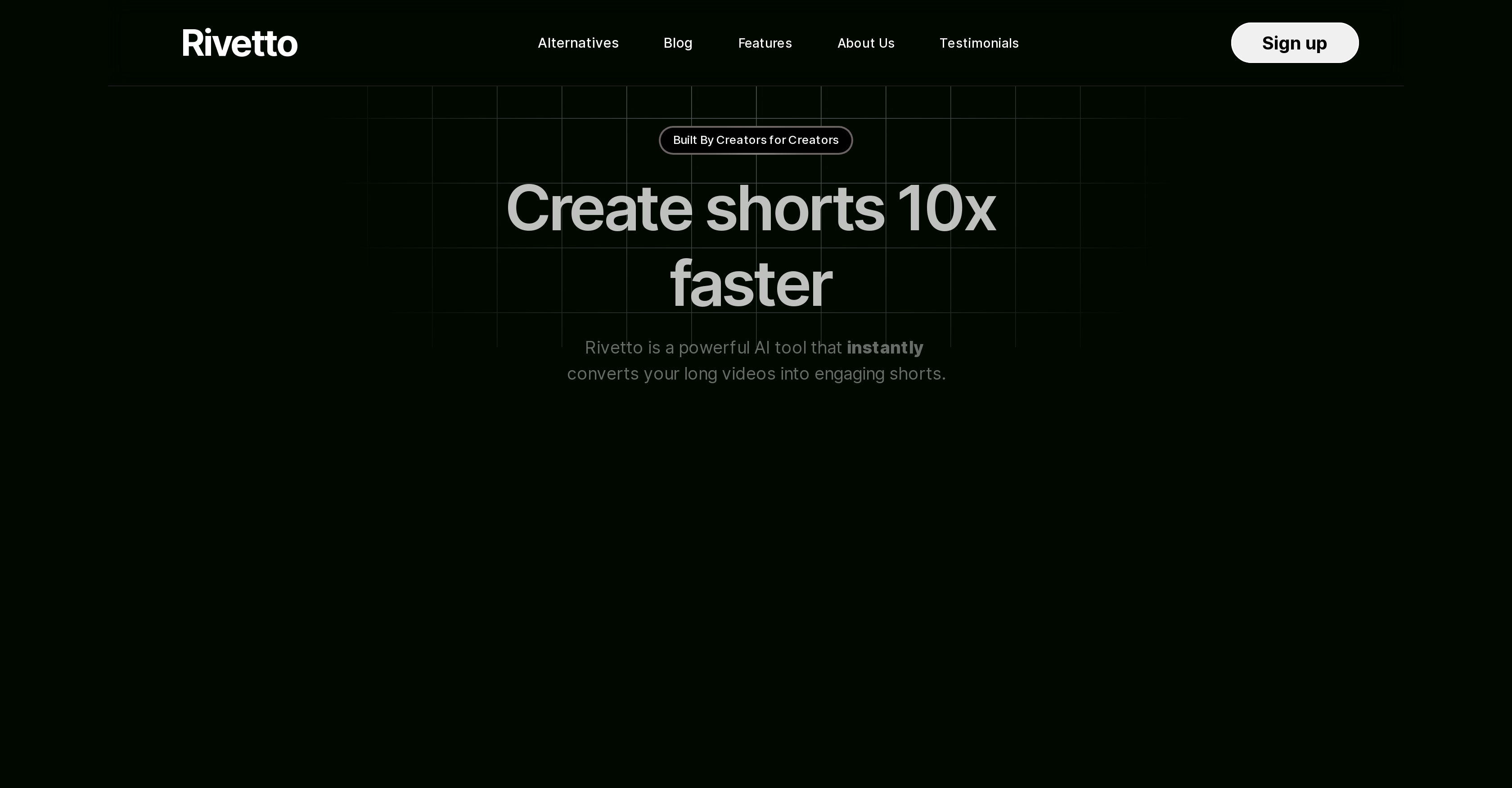 Rivetto - AI Tool For Video shortening