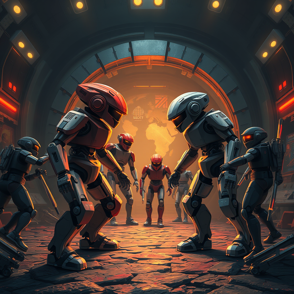 Robot entry humans world - (Free, No Signup)