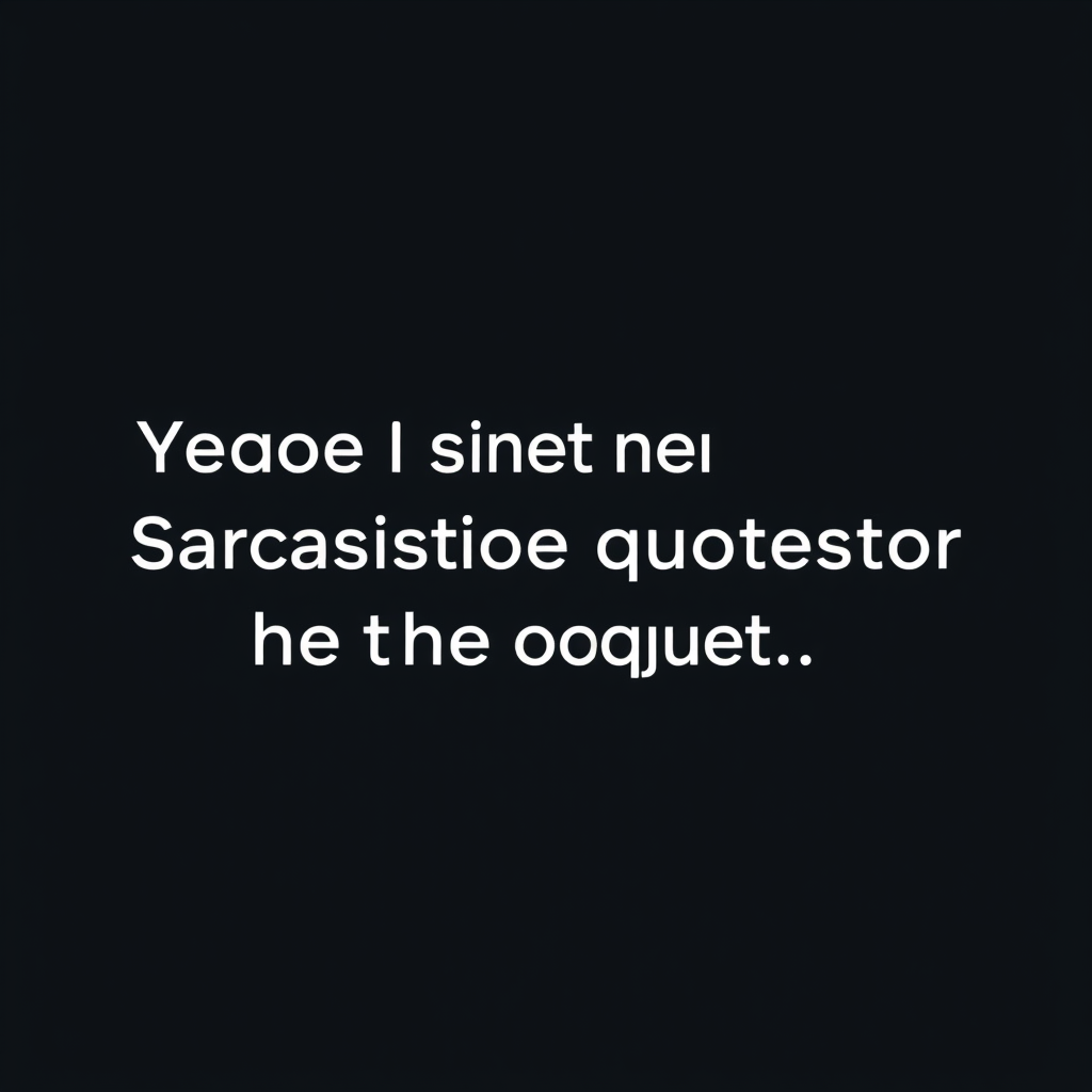 Sarcastic Quotes Generator - (Free, No Signup AI Tool)
