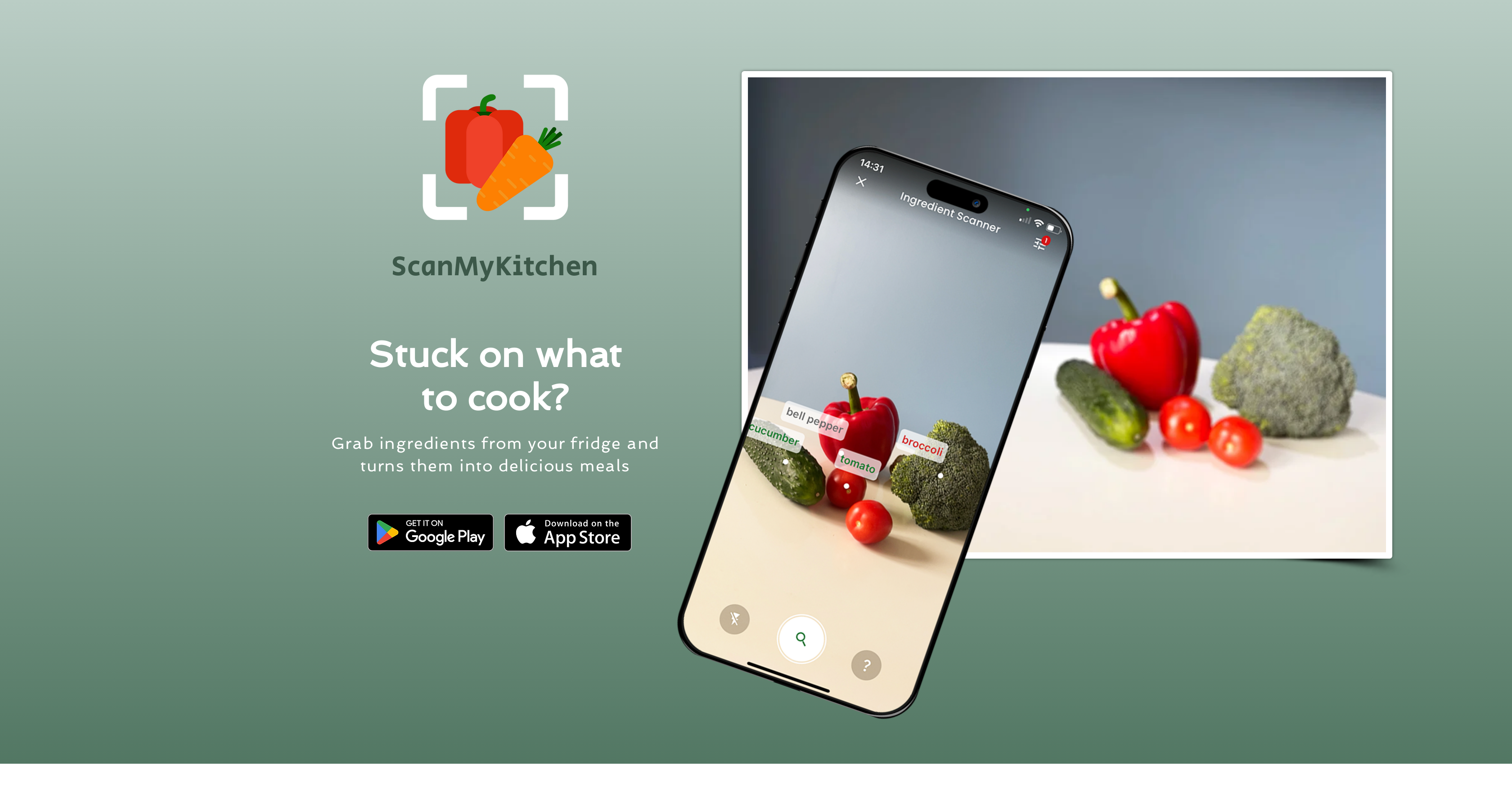 Scan My Kitchen - AI Tool For Recipes