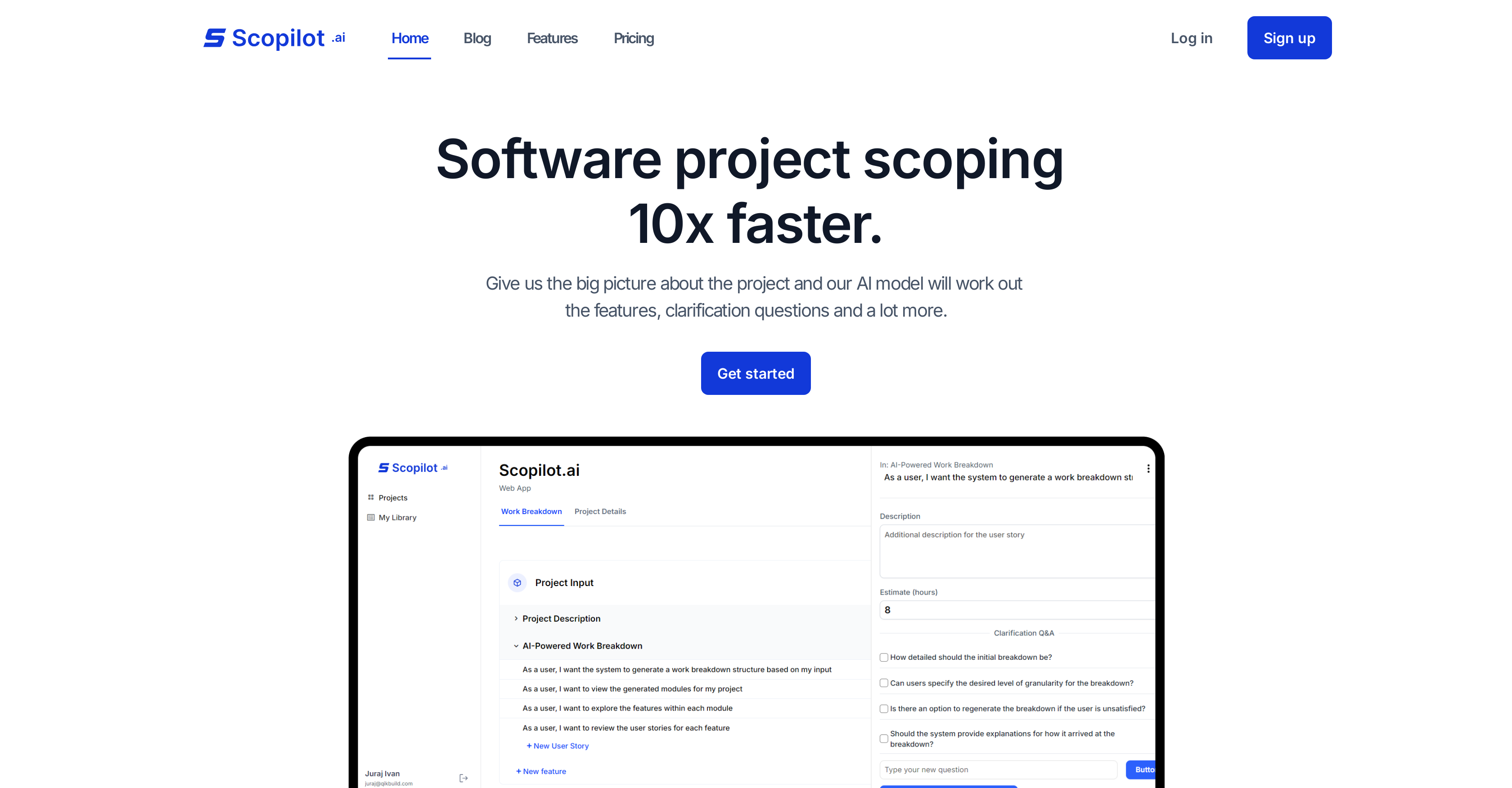 Scopilot.ai - Software scoping - TAAFT