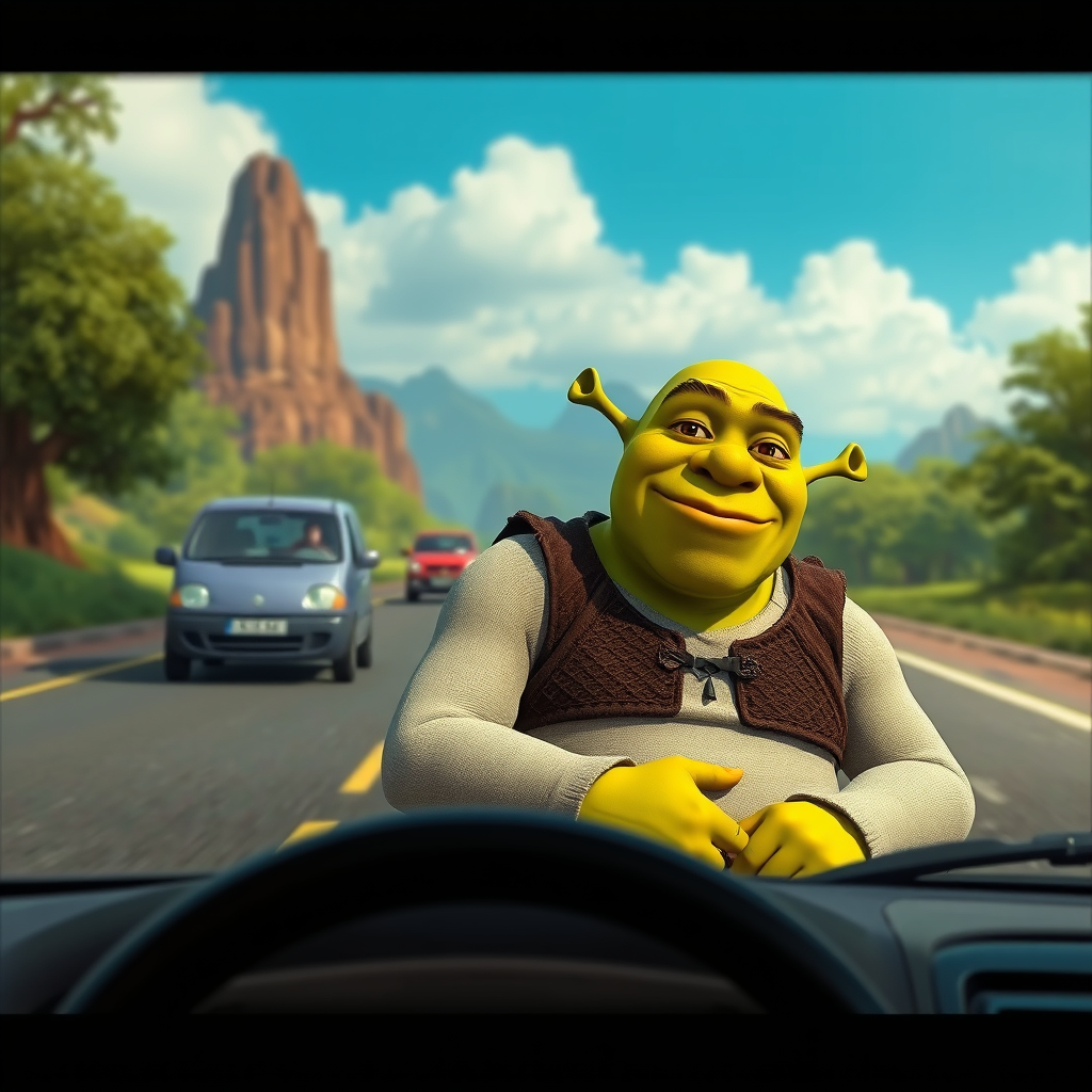 Shrek, carretera de México - (Free, No Signup AI Tool)