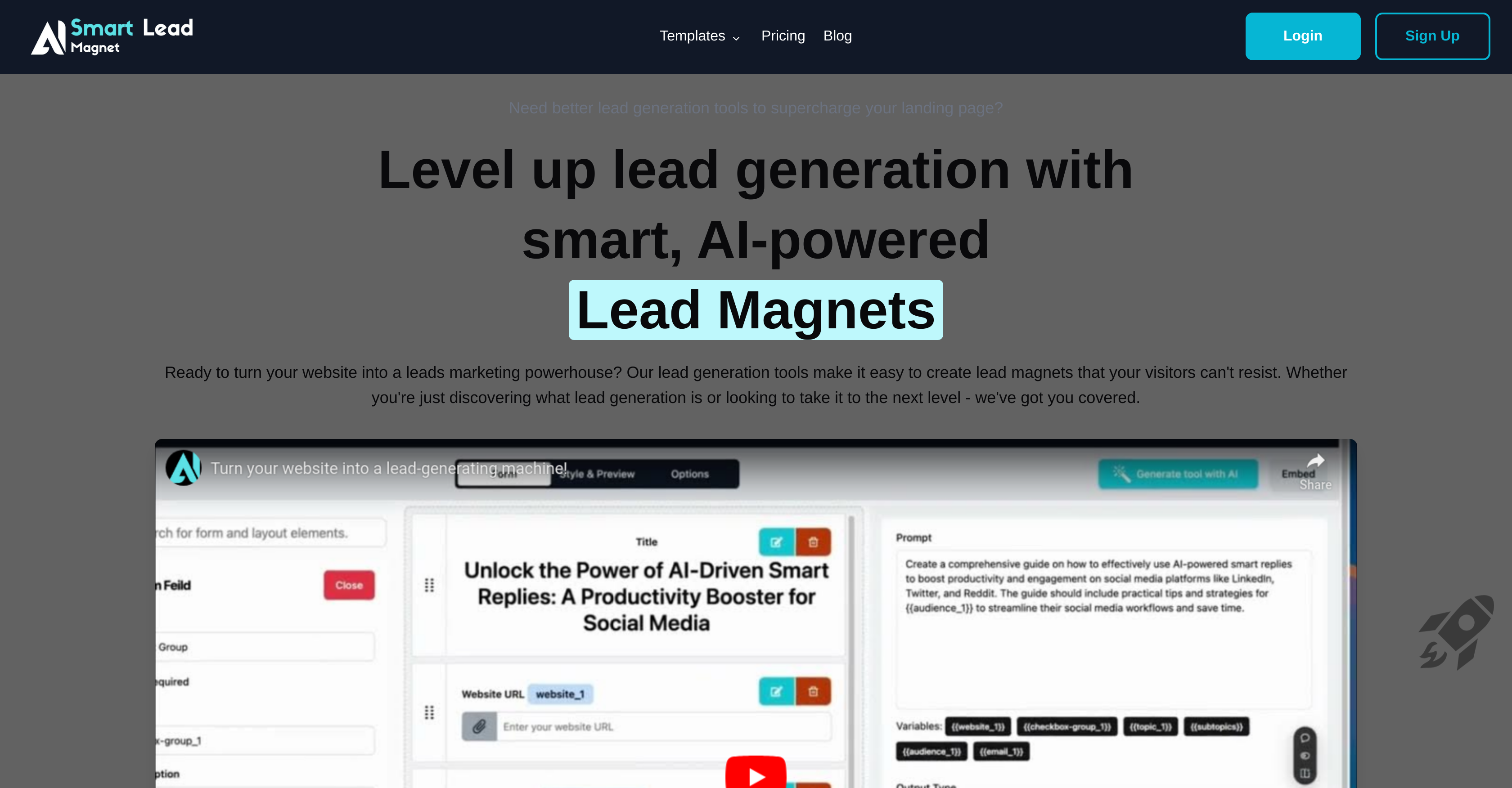 SmartLeadMagnet - AI Tool For Lead generation
