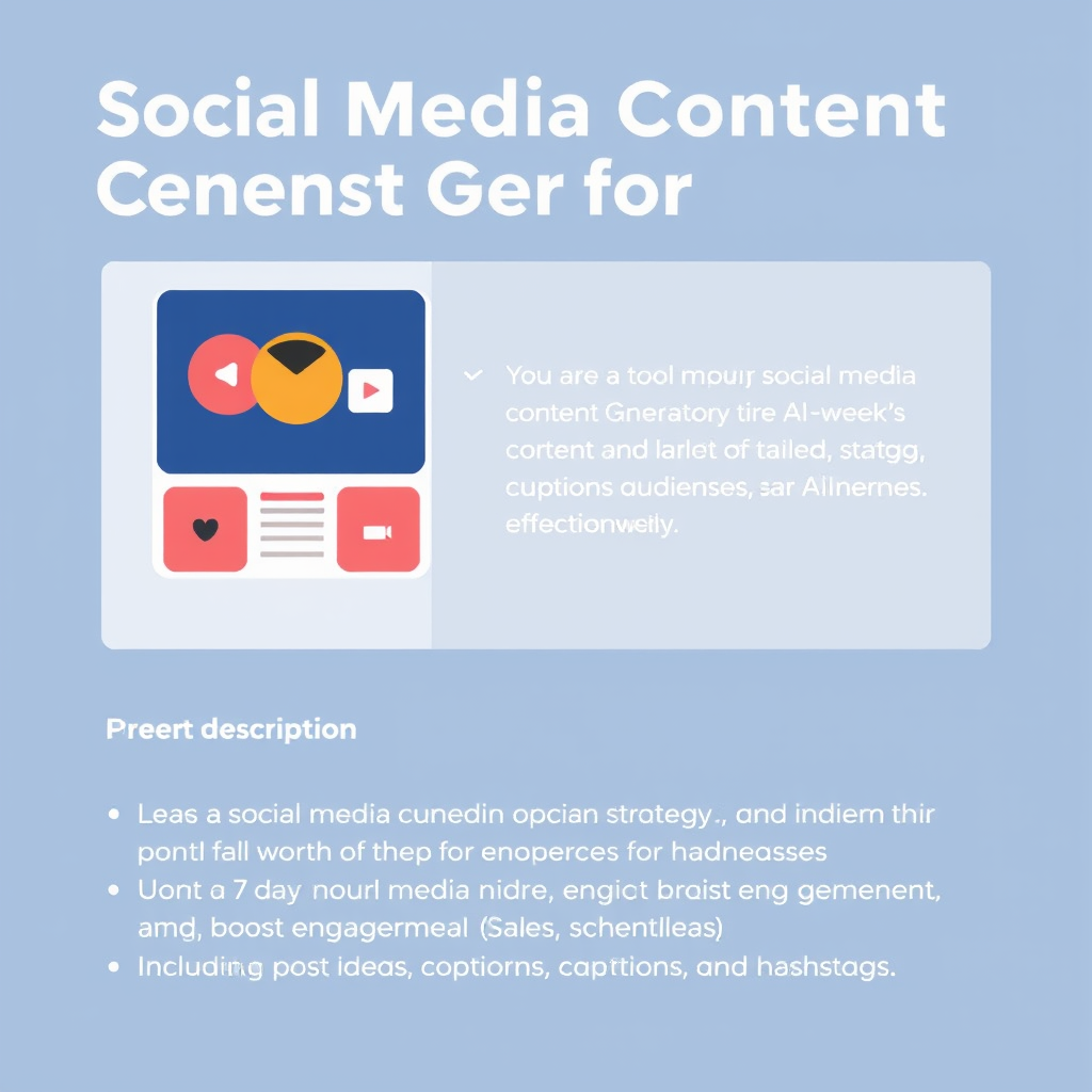 Social Media Content Generator - (Free, No Signup AI Tool)