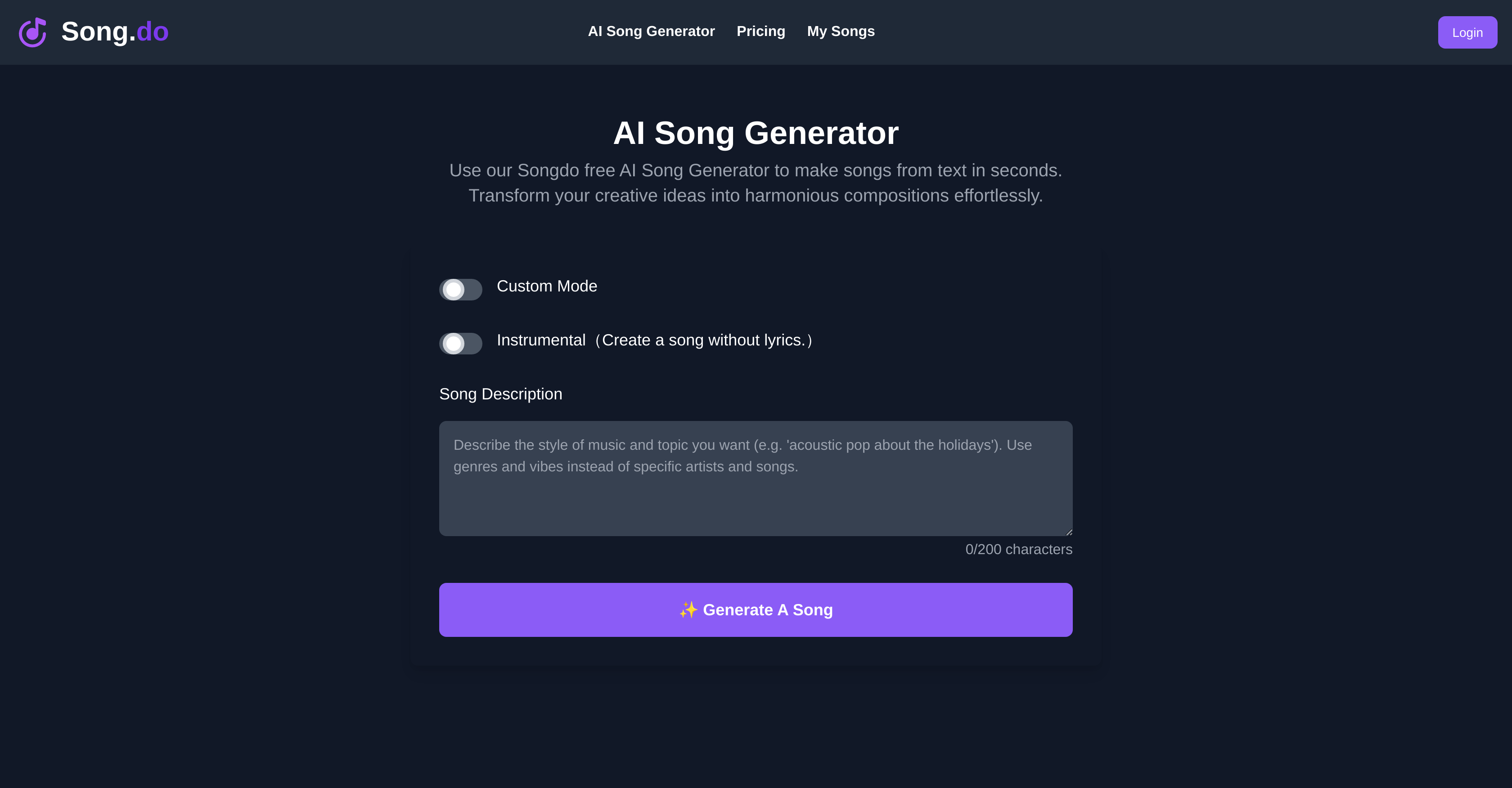 Song.do - AI Tool For Music