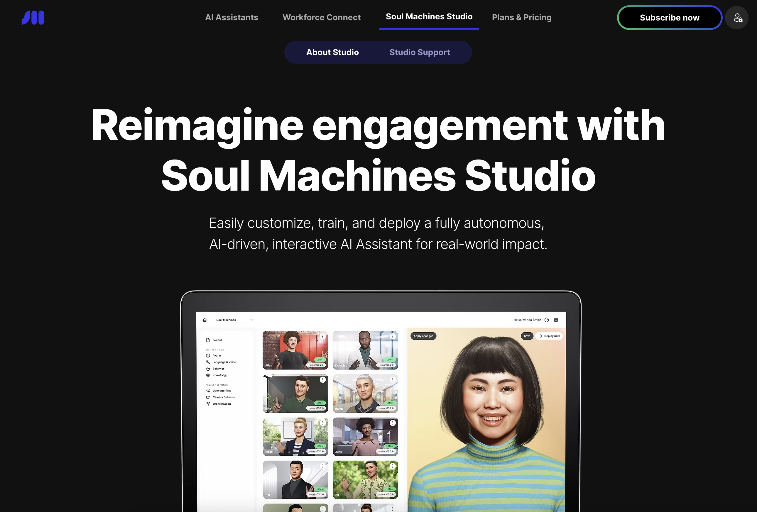 Soul Machines Studio - AI Tool For Personal assistant