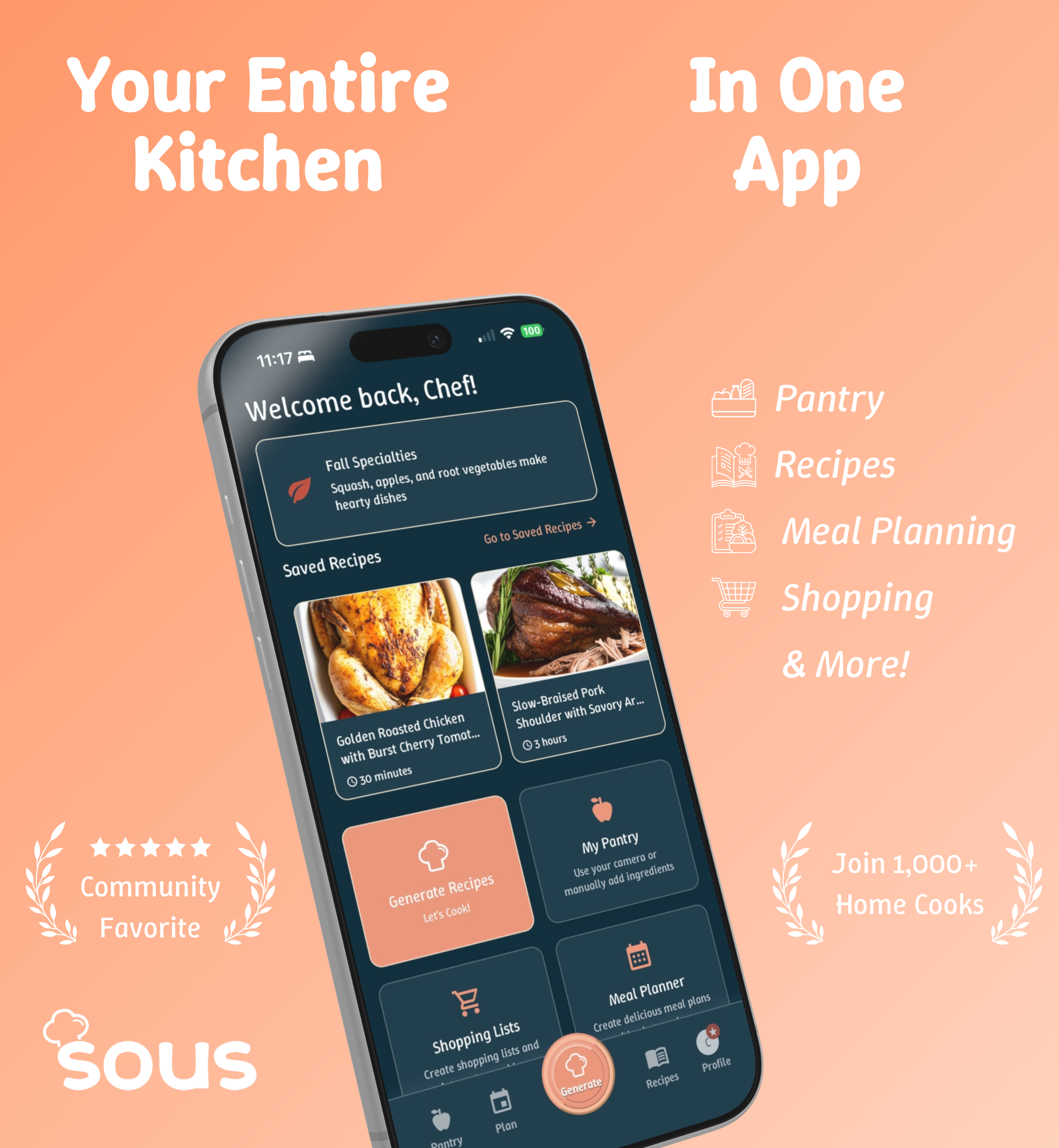 Sous | AI Recipe Generator - AI Tool For Recipes