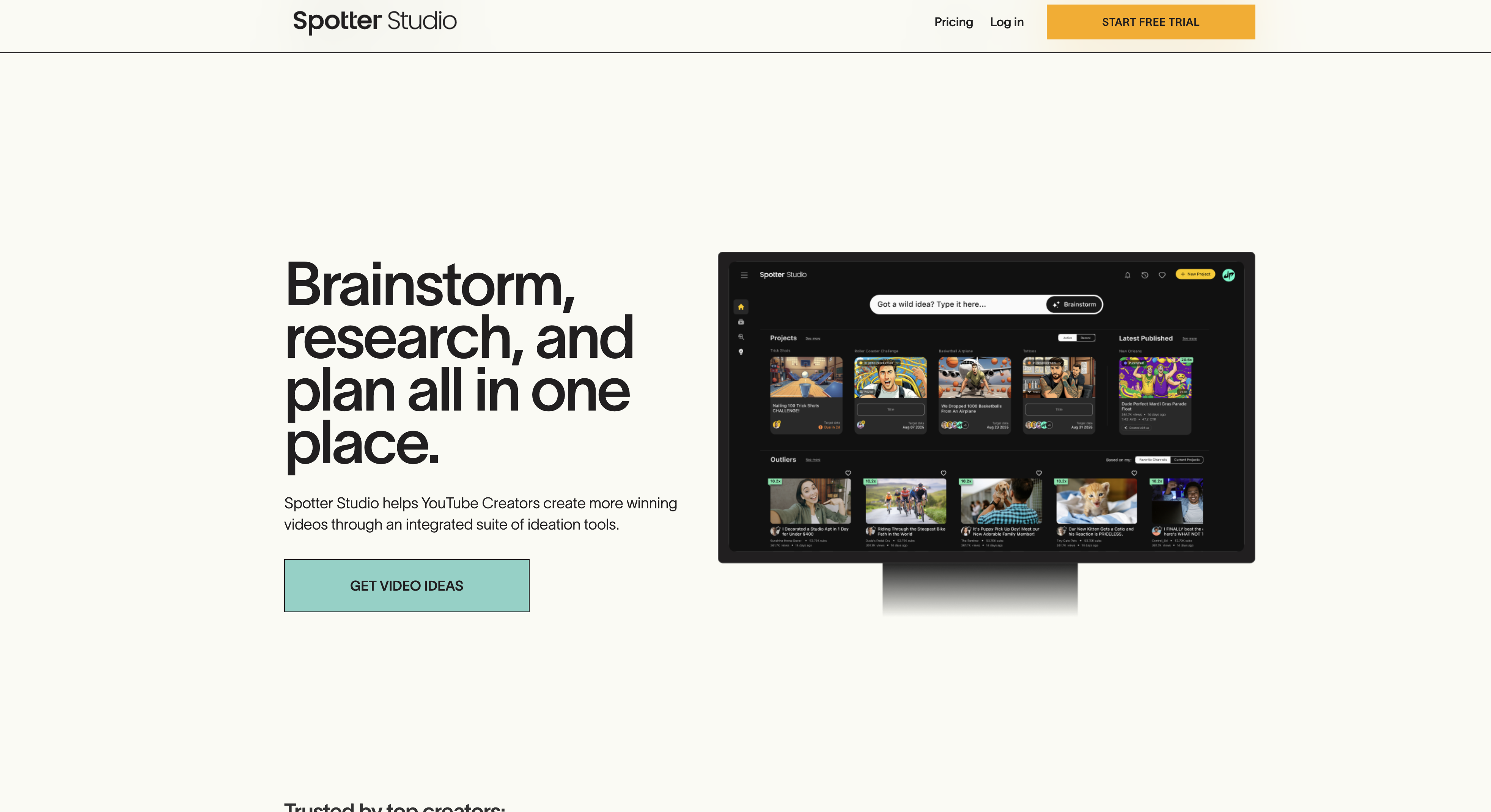 Spotter Studio - AI Tool For Video ideas