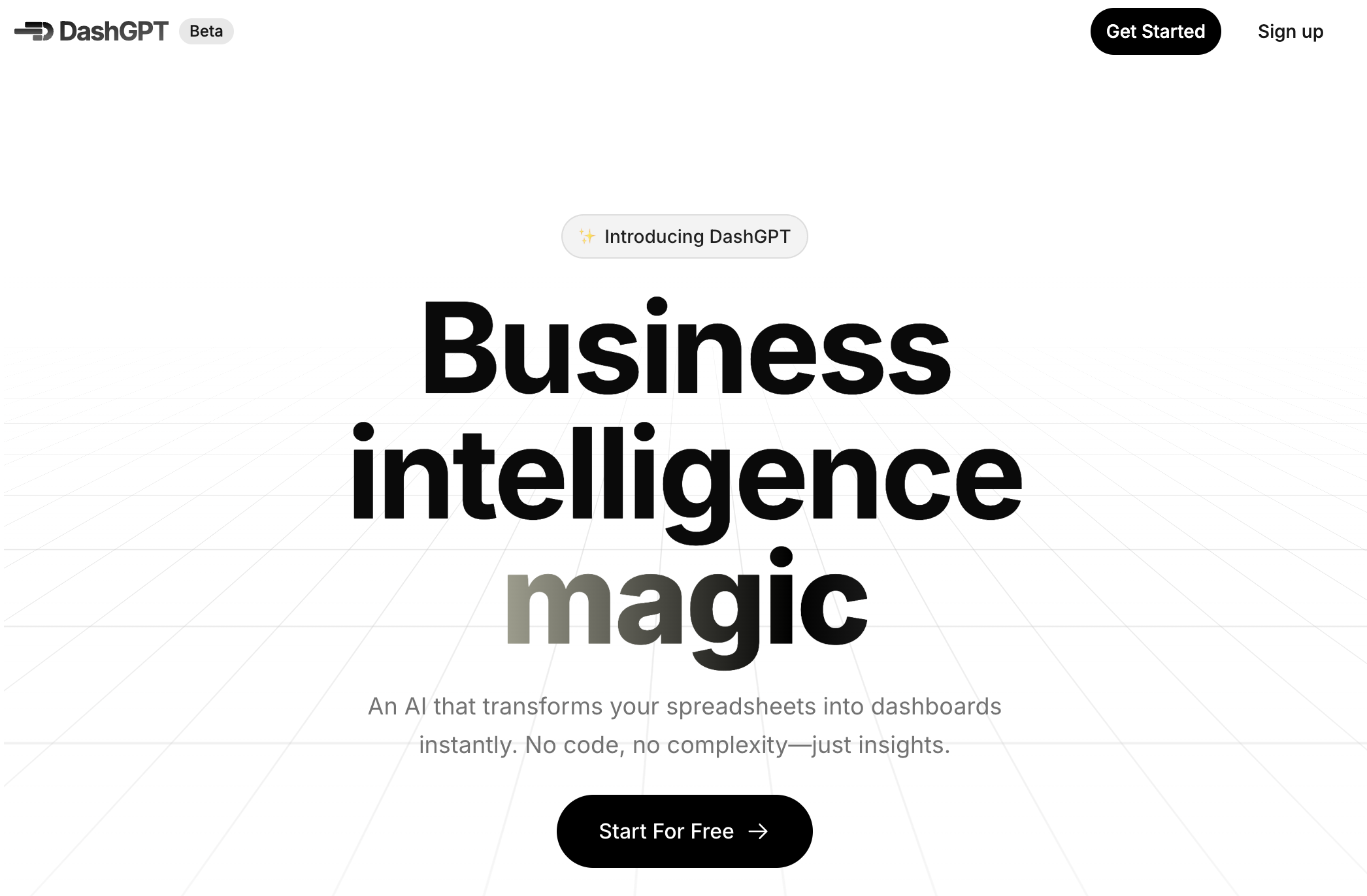 Spreadsite v2.0 - AI Tool For Dashboards