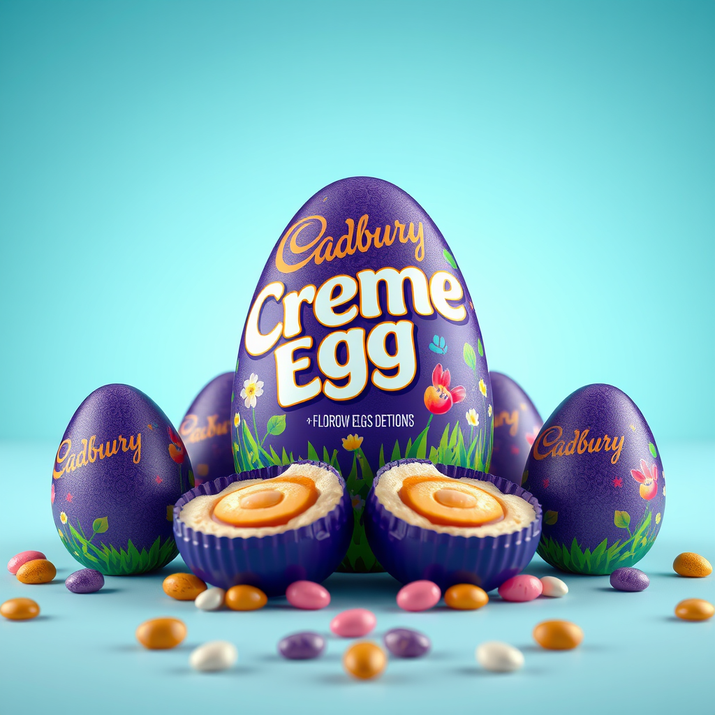 Springtime Cadbury chocolate Creme Egg flavours product and packaging ...