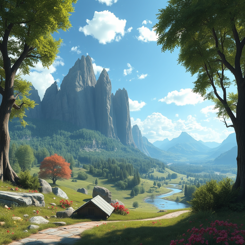 Square Landscape Generator - (Free, No Signup AI Tool)