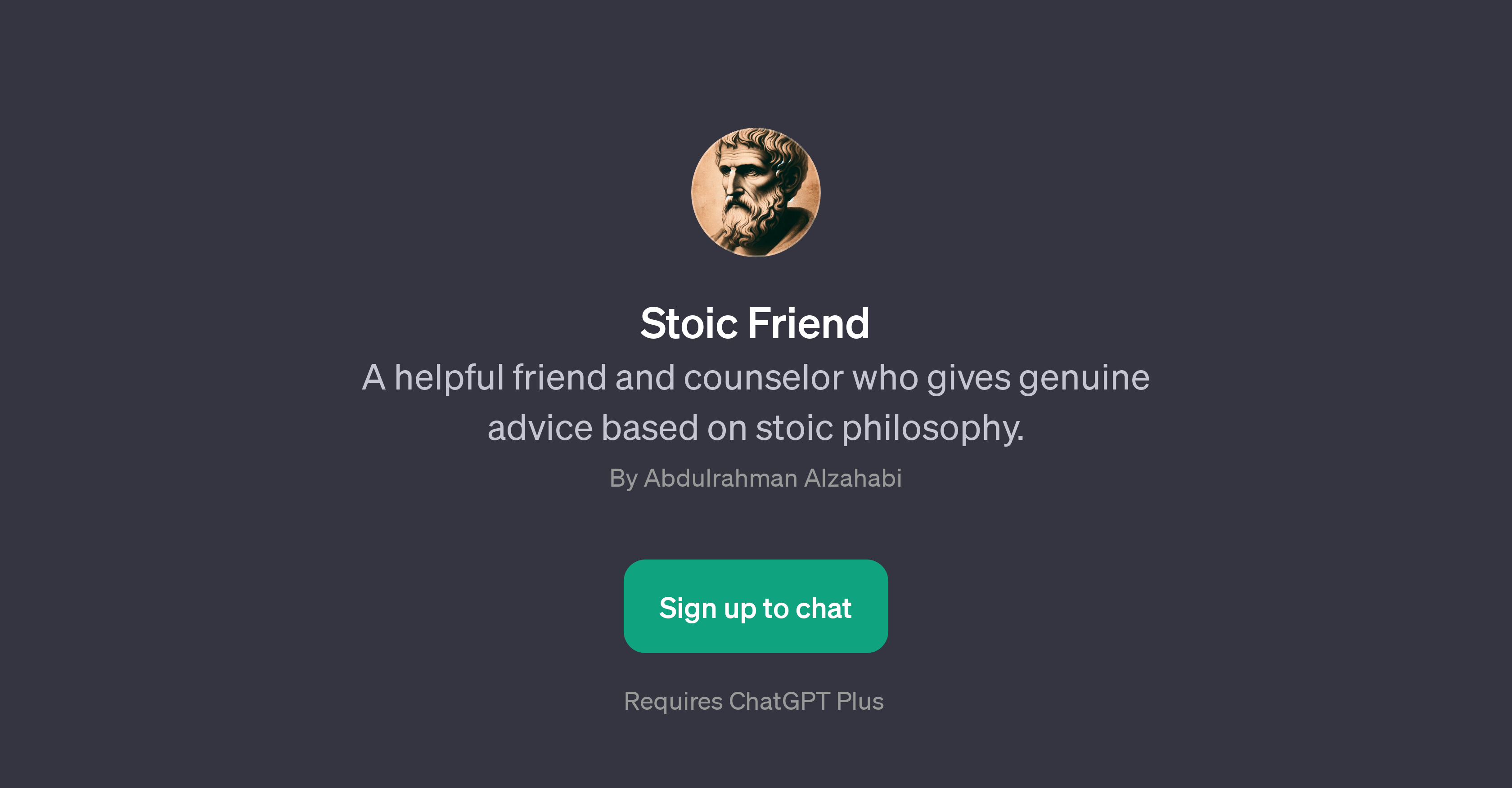 Stoic Friend - AI Tool For Stoic counseling