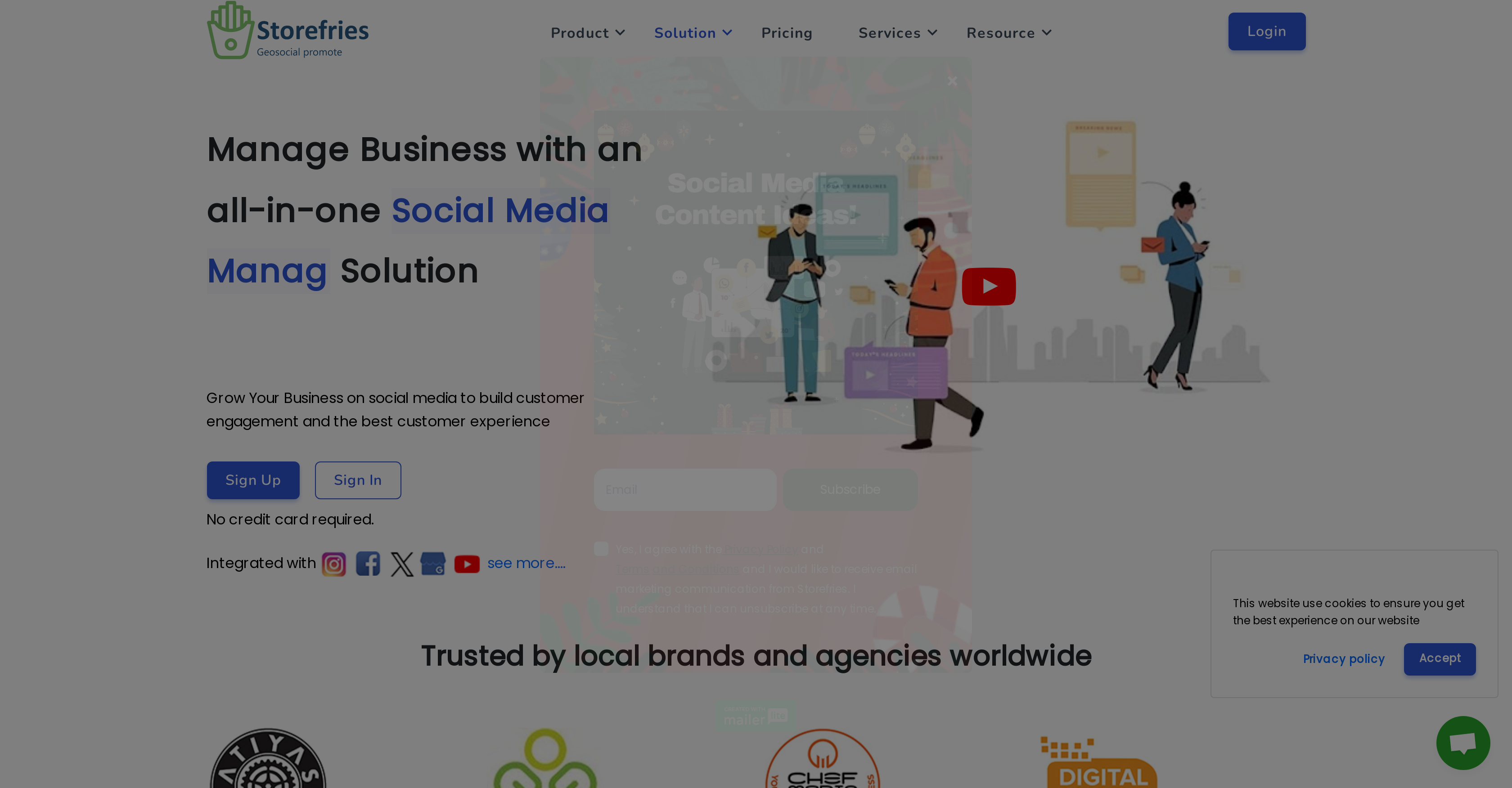 Storefries - AI Tool For Social media