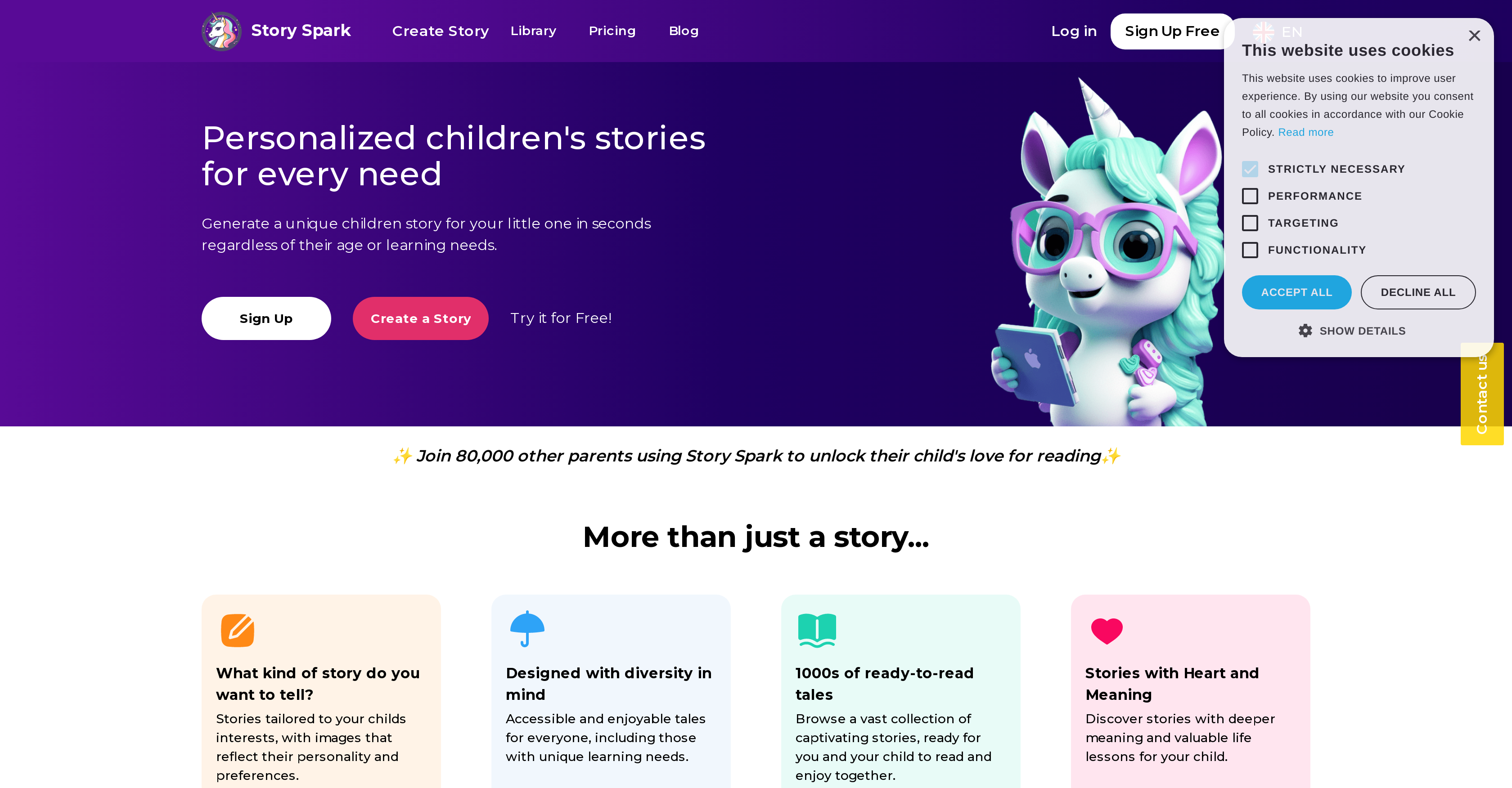 Story Spark - AI Tool For Children's stories