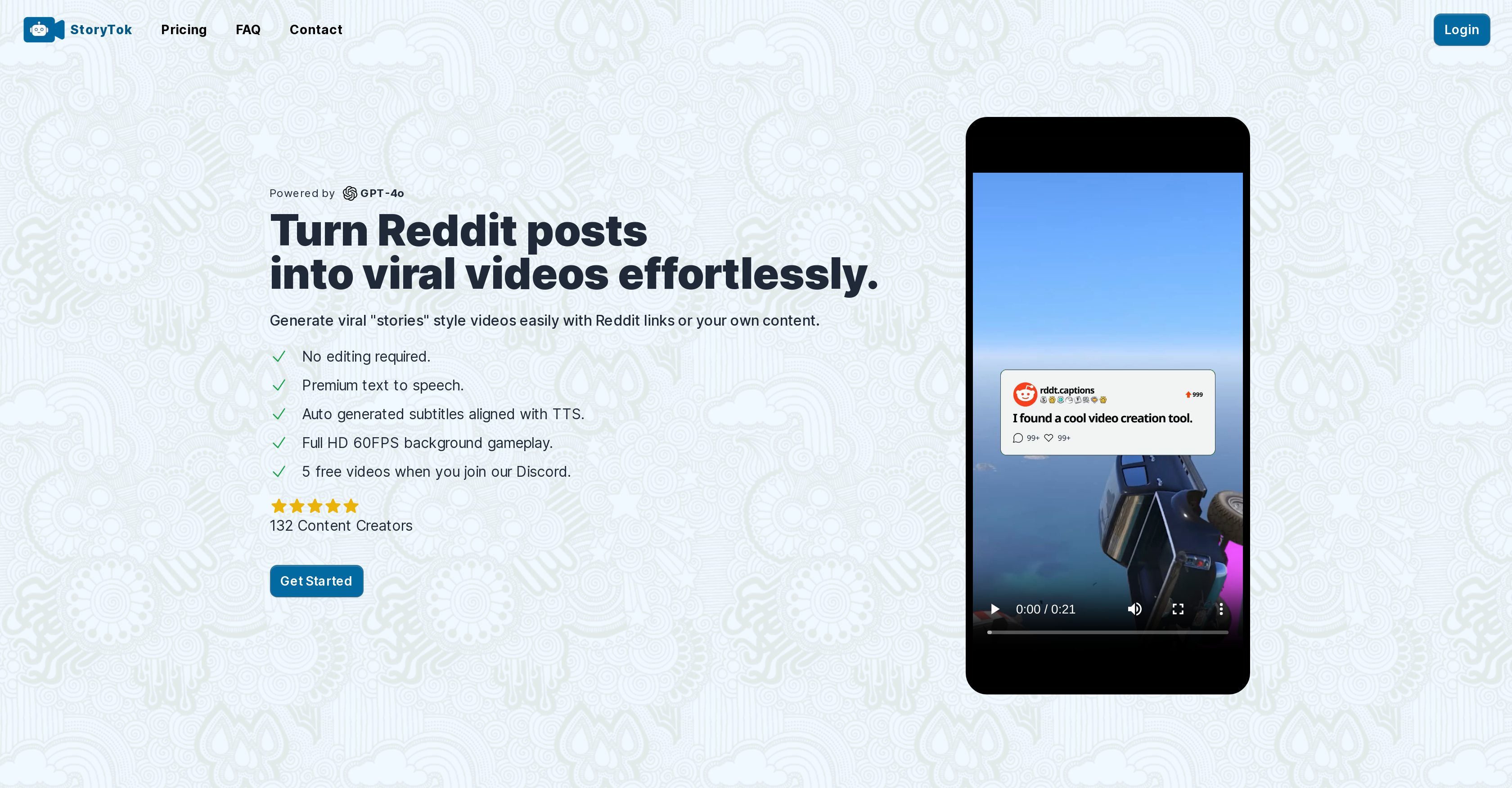 StoryTok - Reddit to video - TAAFT