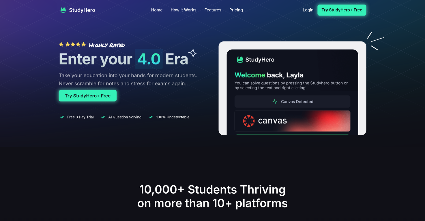 Study Hero - AI Tool For Study assistance